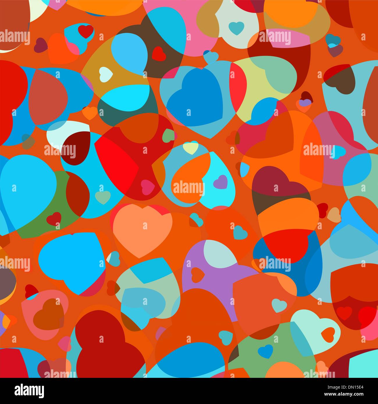 Beautiful colorful heart shape background. EPS 8 Stock Vector Image ...