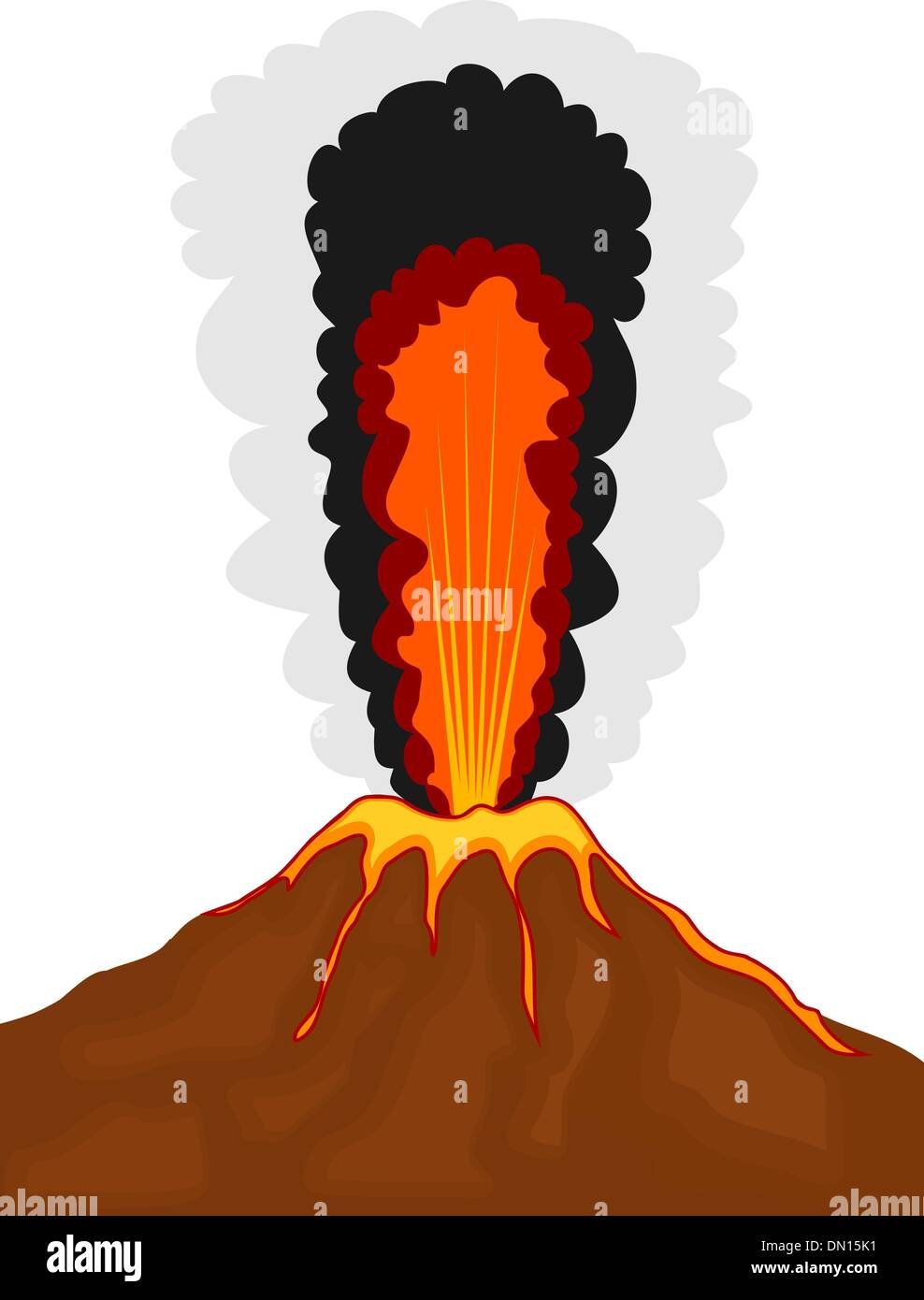 Landscape Volcano Cartoon High Resolution Stock Photography and Images ...