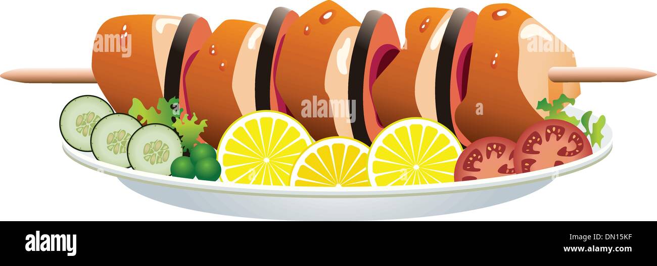 Healthy meal vegetables chicken Stock Vector Images - Alamy