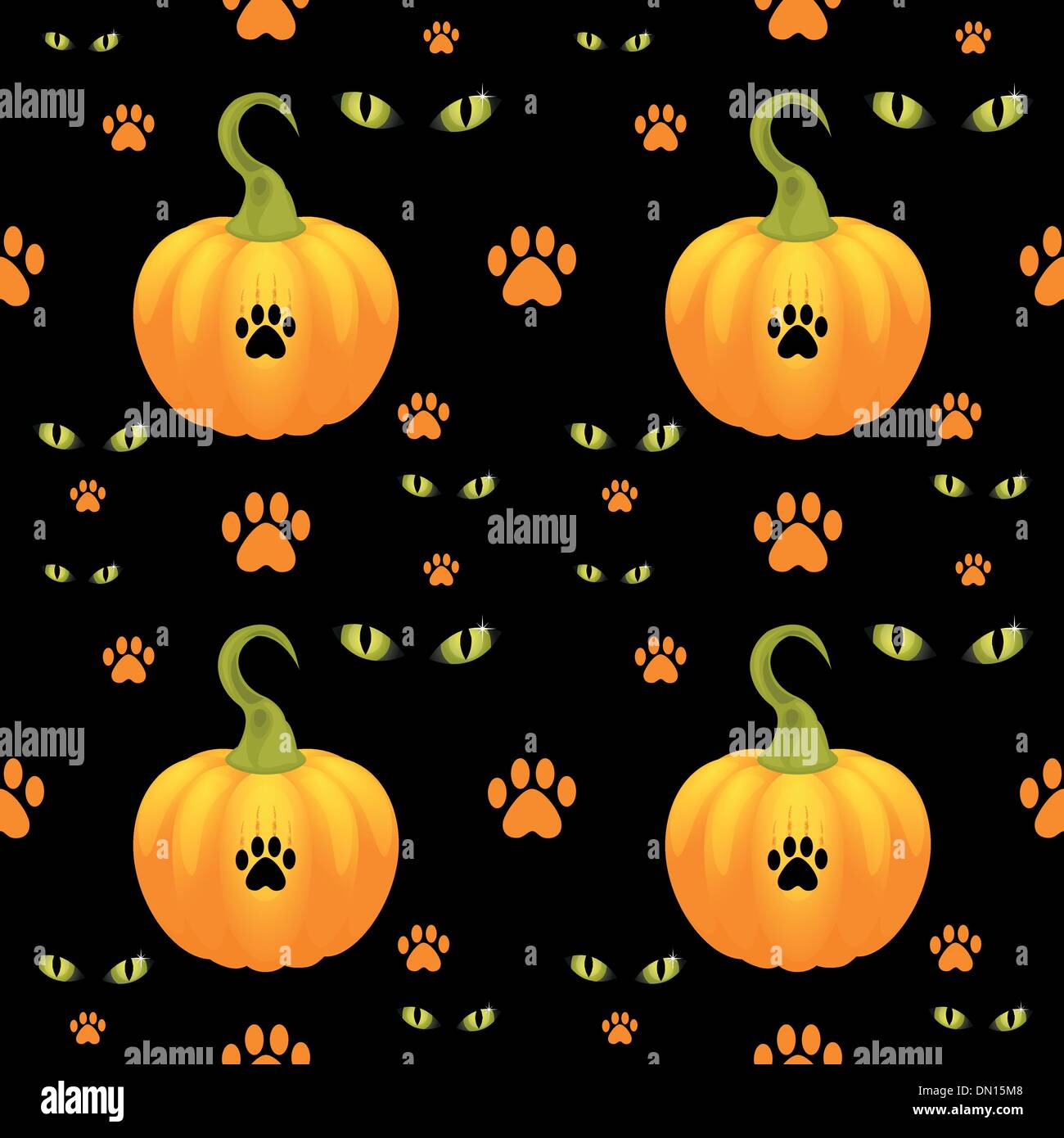Vector halloween seamless background Stock Vector Images - Alamy