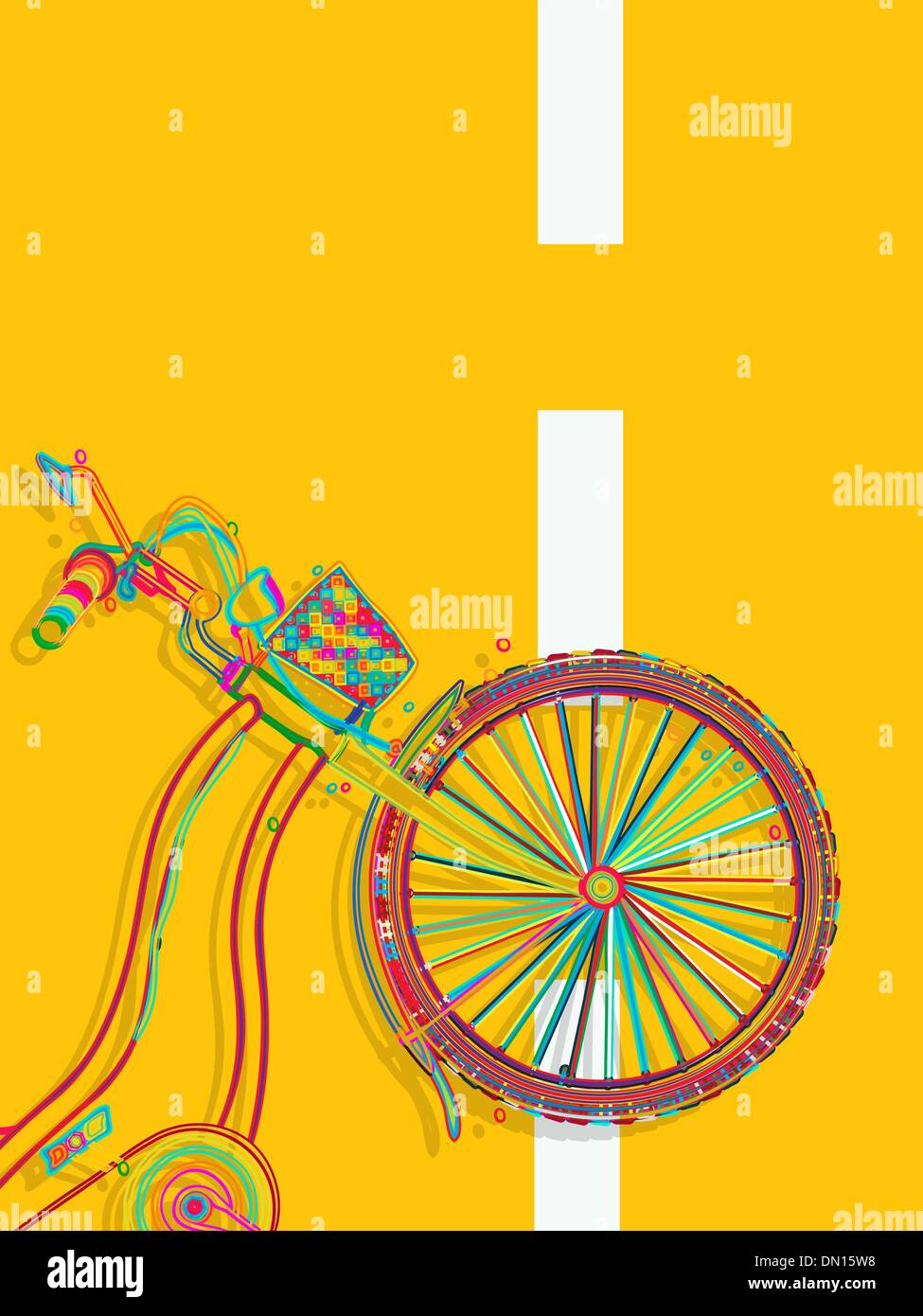 Fake bicycle Stock Vector Images - Alamy