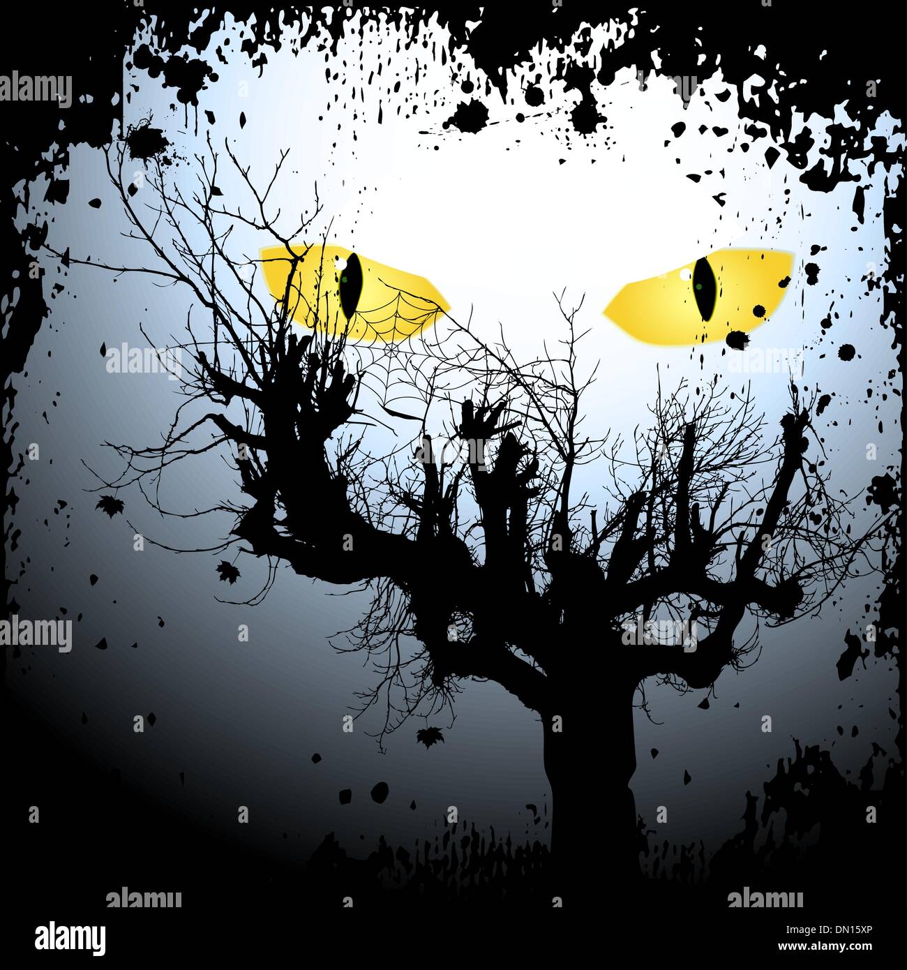 Halloween background with the scary eyes Stock Vector Image & Art - Alamy