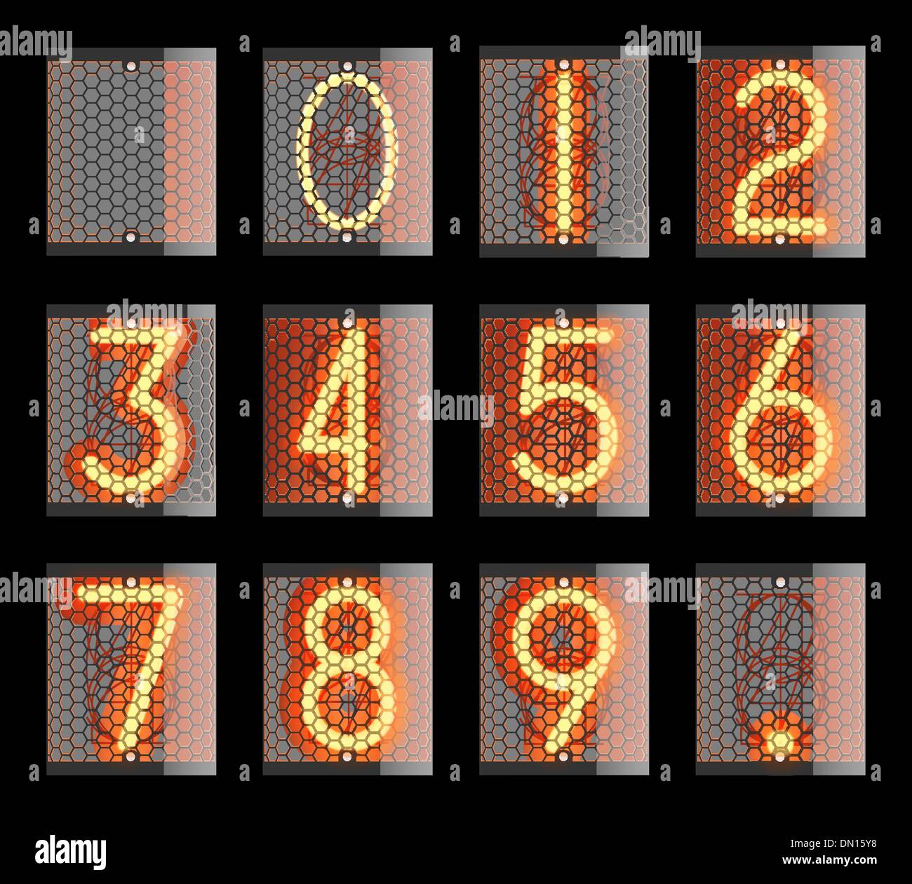 Nixie radio tube Stock Vector Image & Art - Alamy