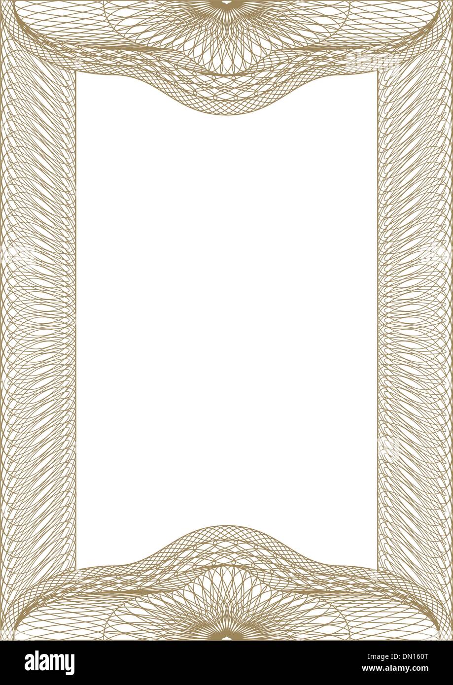Guilloche vector frame Stock Vector Image & Art - Alamy