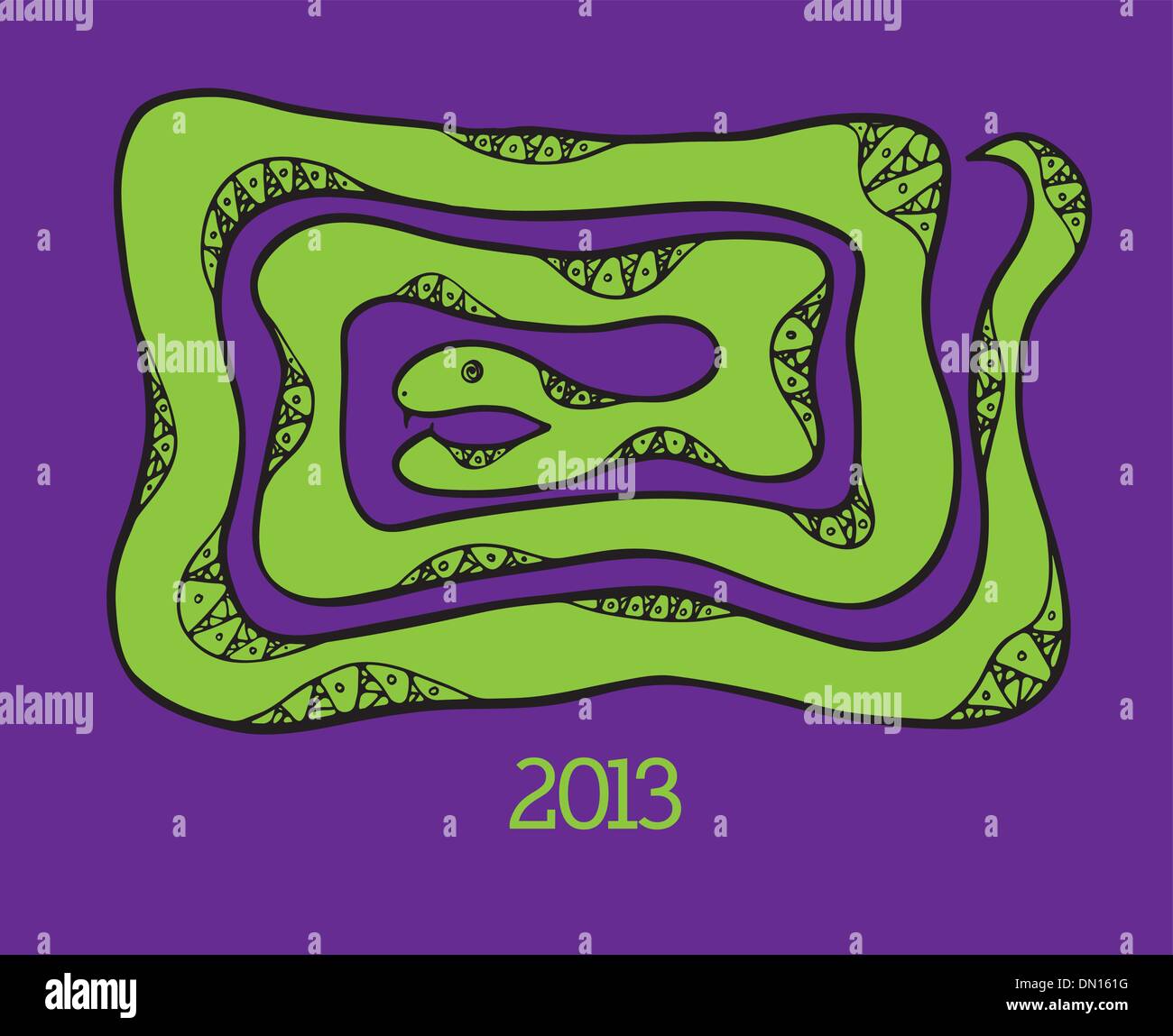 Snake vector hi-res stock photography and images - Alamy