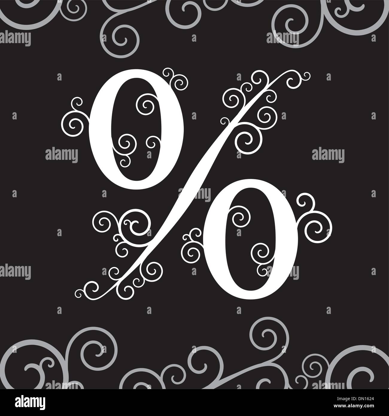 Black and white percentage Stock Vector Images - Alamy