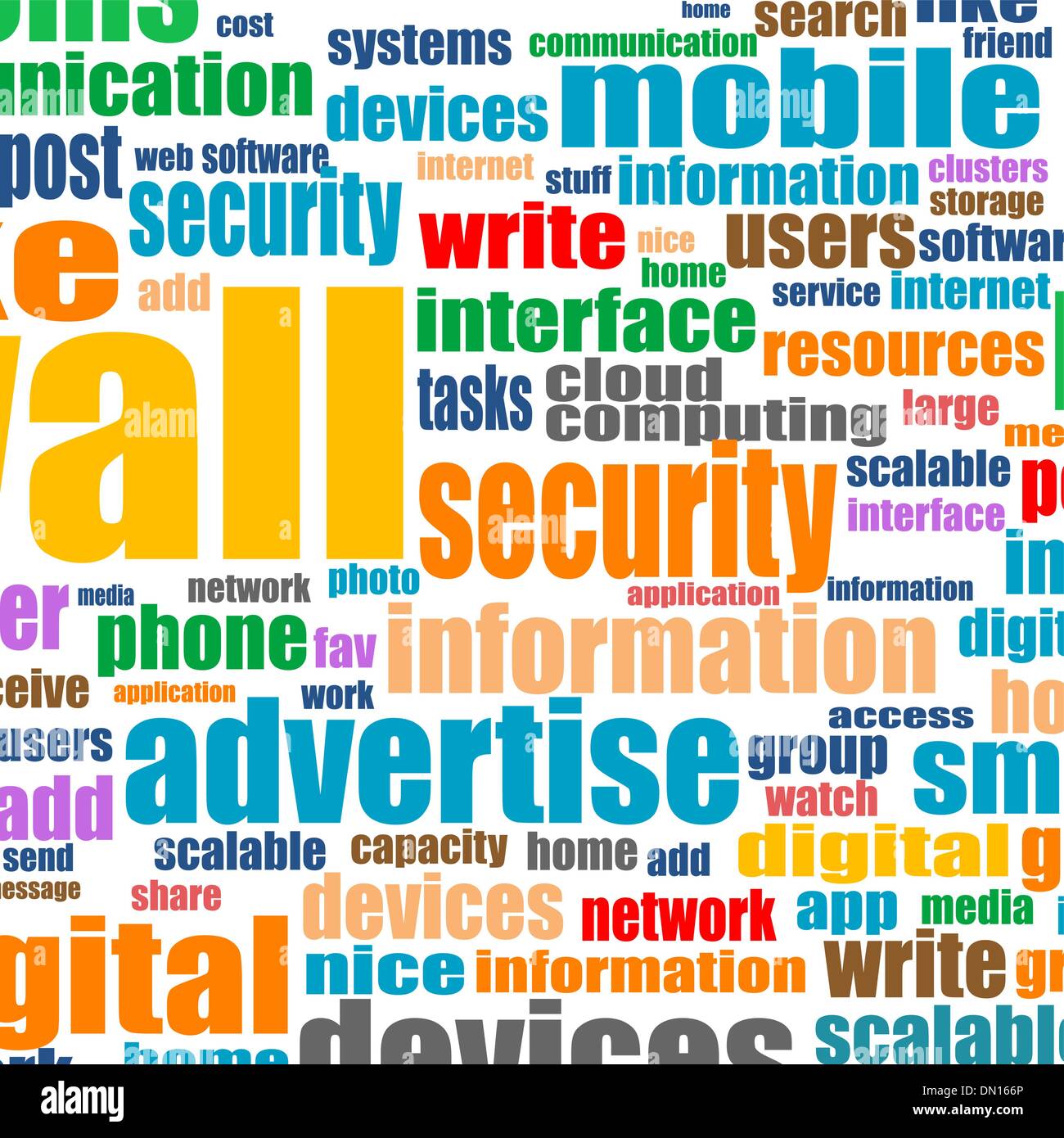 Word cloud tags concept illustration of social media Stock Vector Image ...