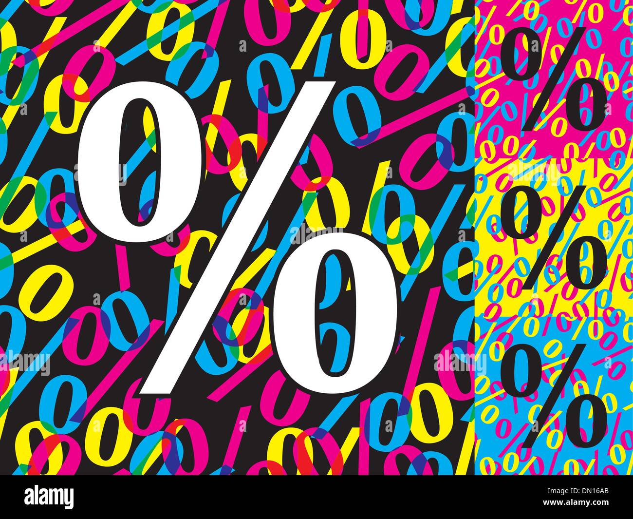 Percentage color colour Stock Vector Images - Alamy