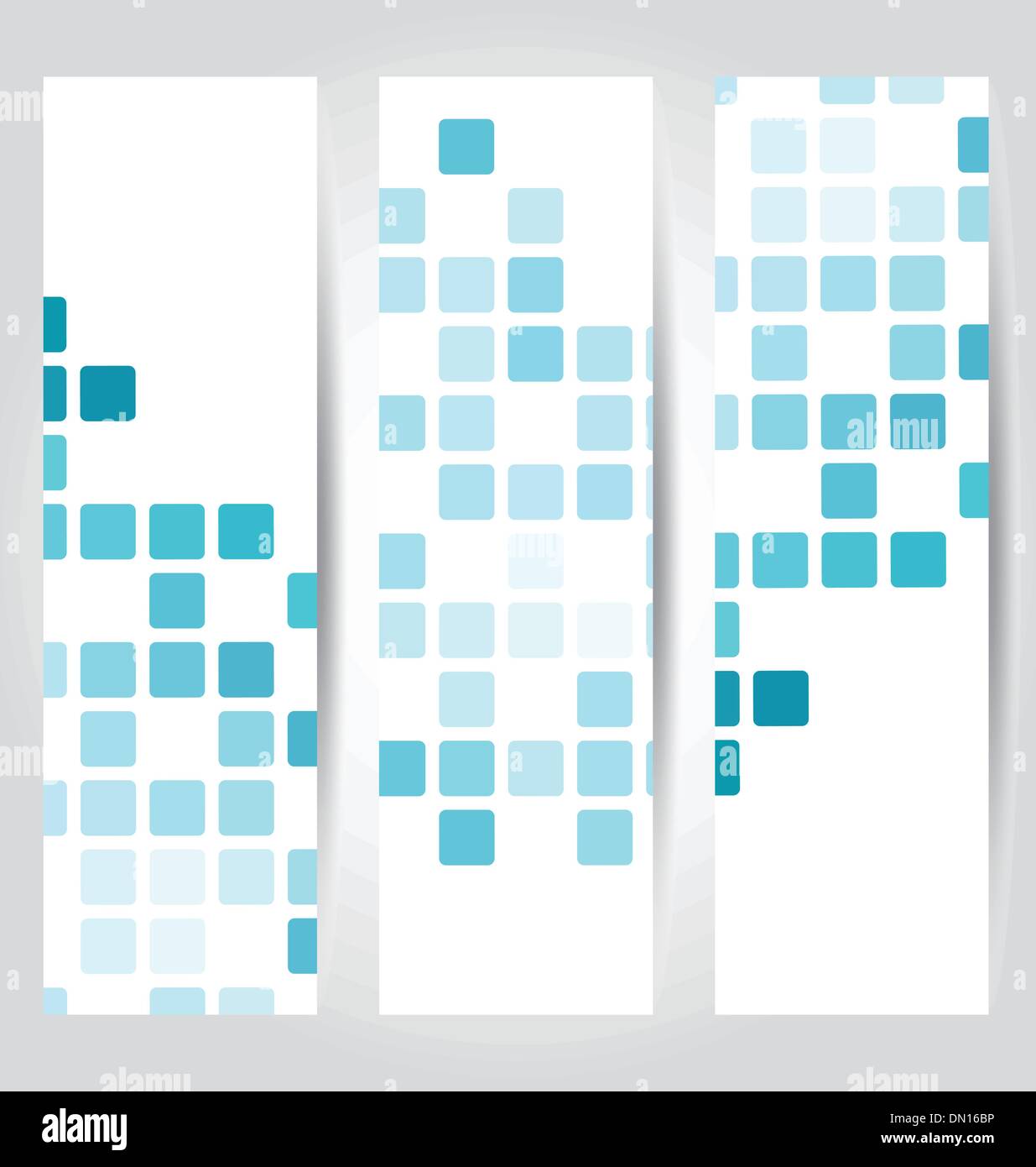 Set blue mosaic tile cards Stock Vector Image & Art - Alamy