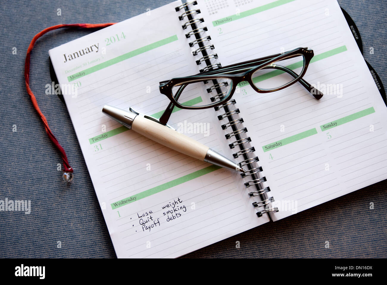 Making a resolution Stock Photo - Alamy