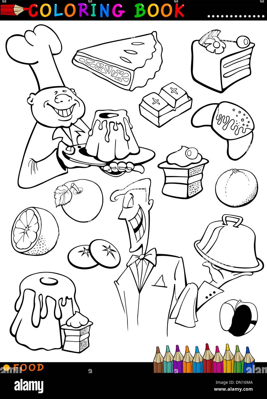 Characters on cakes Stock Vector Images - Alamy