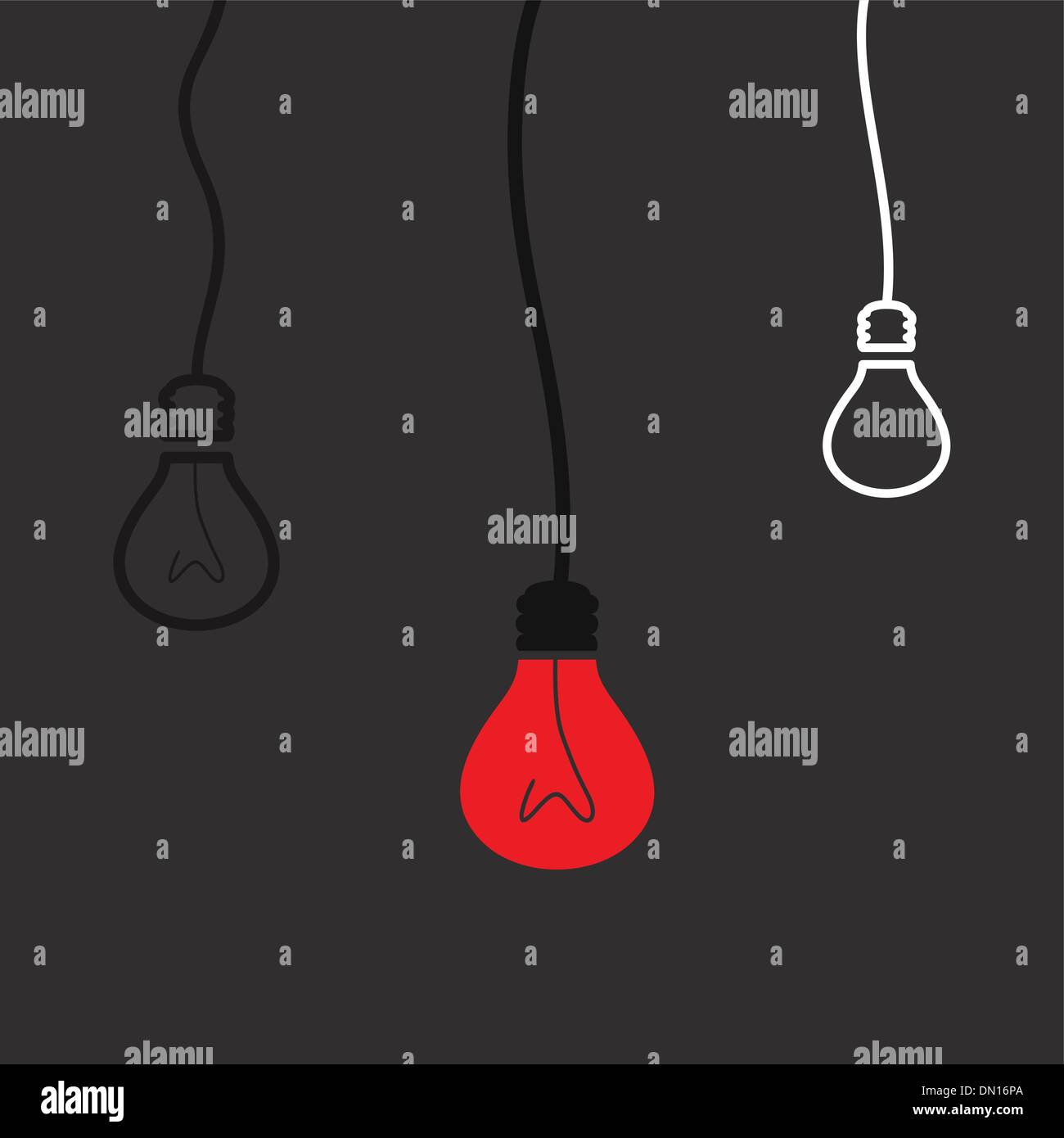 Idea a bulb Stock Vector Image & Art - Alamy