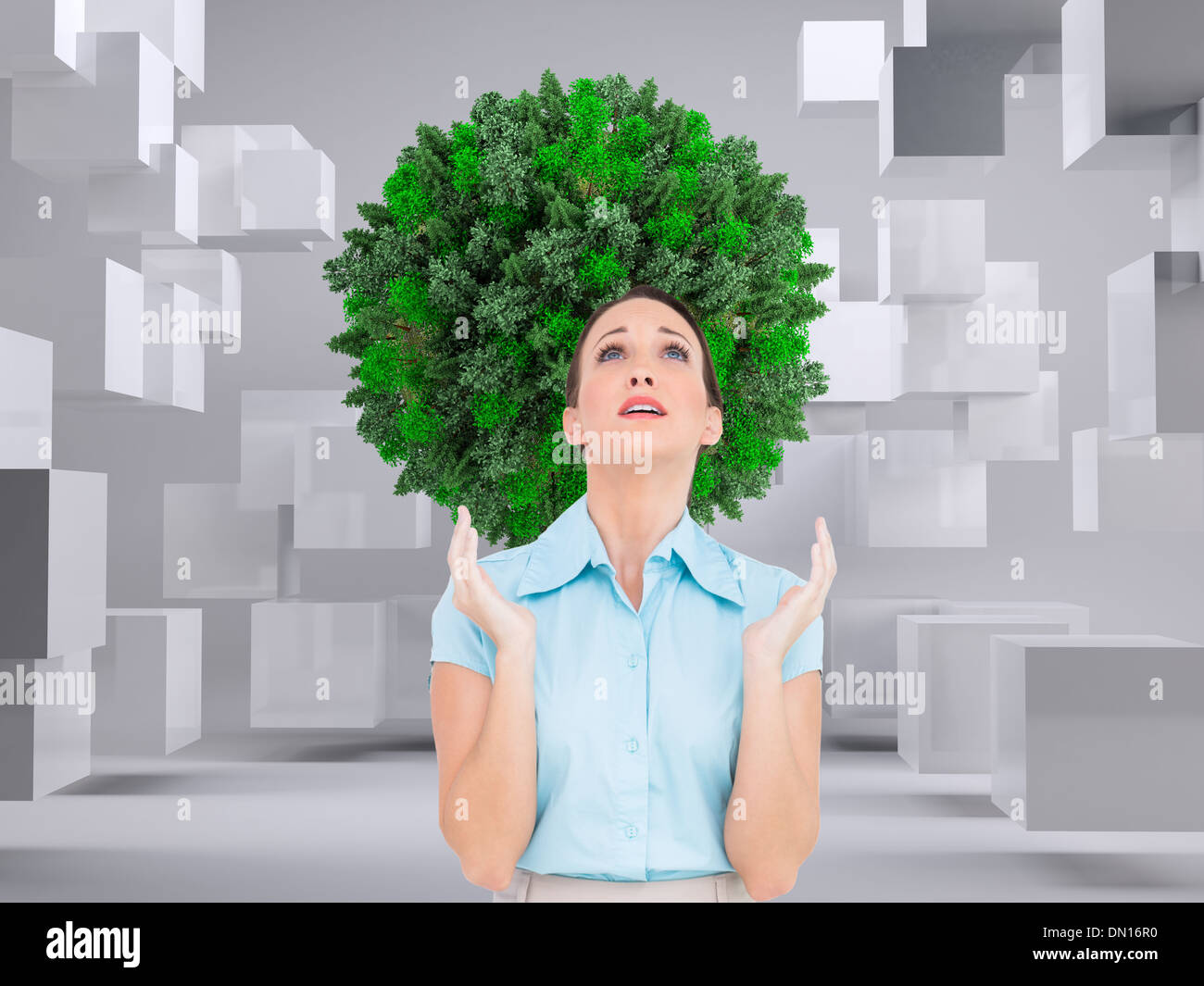 Attractive young woman looking concerned hi-res stock photography and ...