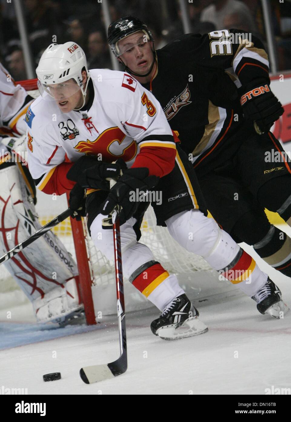 Jan 17, 2010 - Anaheim, California, USA - Calgary Flames defenseman ...