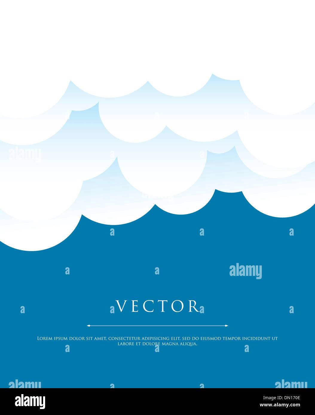 Stylized sky with clouds Stock Vector Image & Art - Alamy
