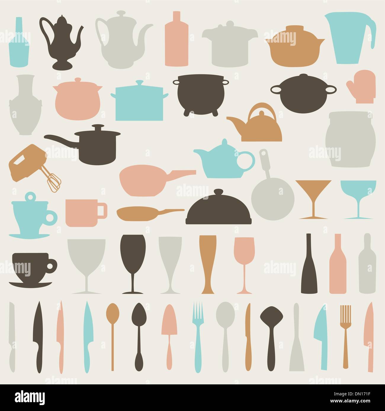 Tea ware Stock Vector Images - Alamy
