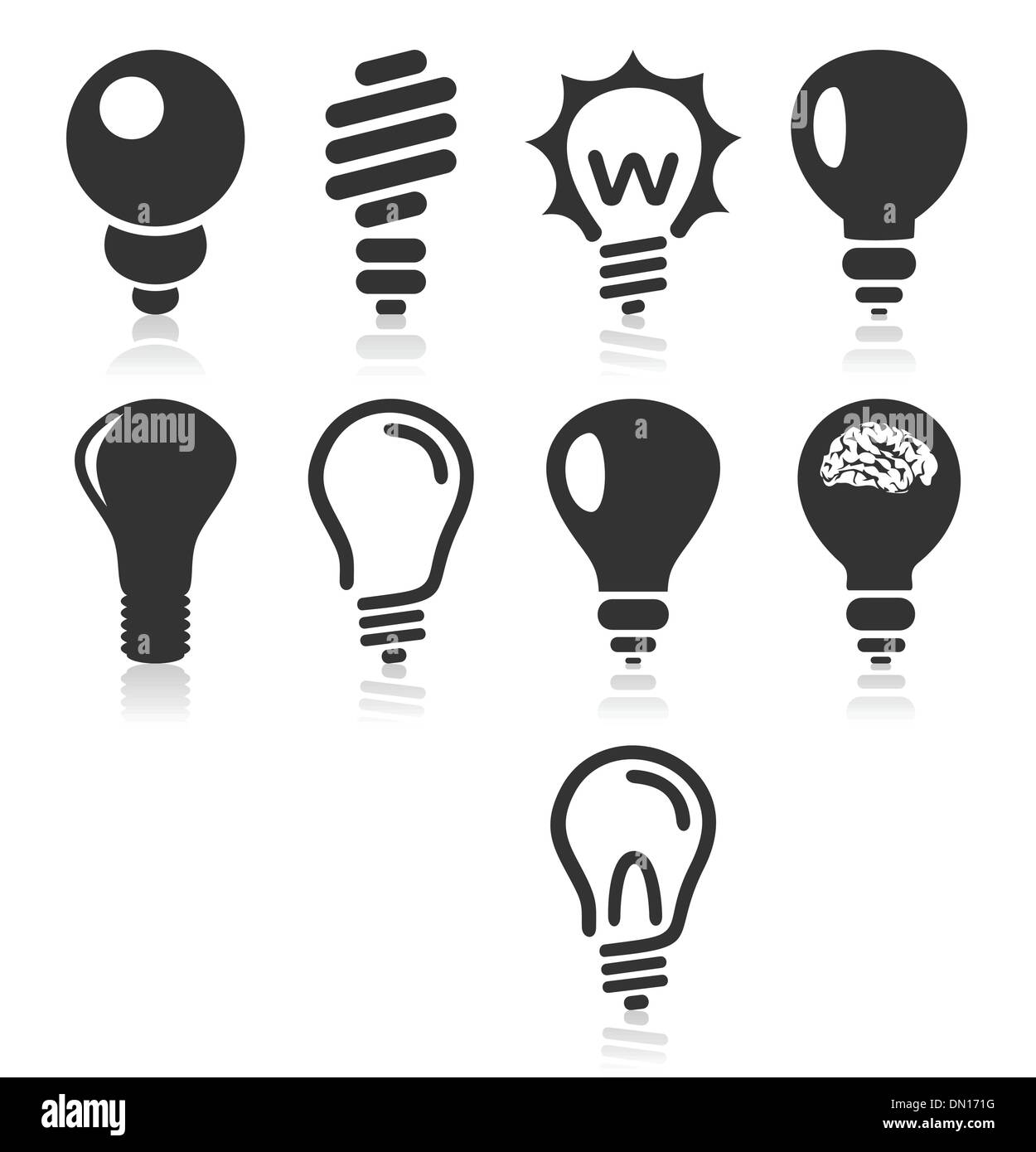 Bulb an icon Stock Vector Image & Art - Alamy