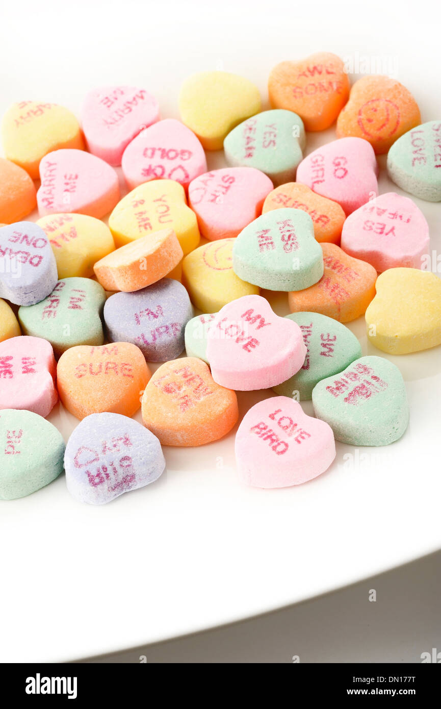 Valentine heart candy Stock Photo - Alamy