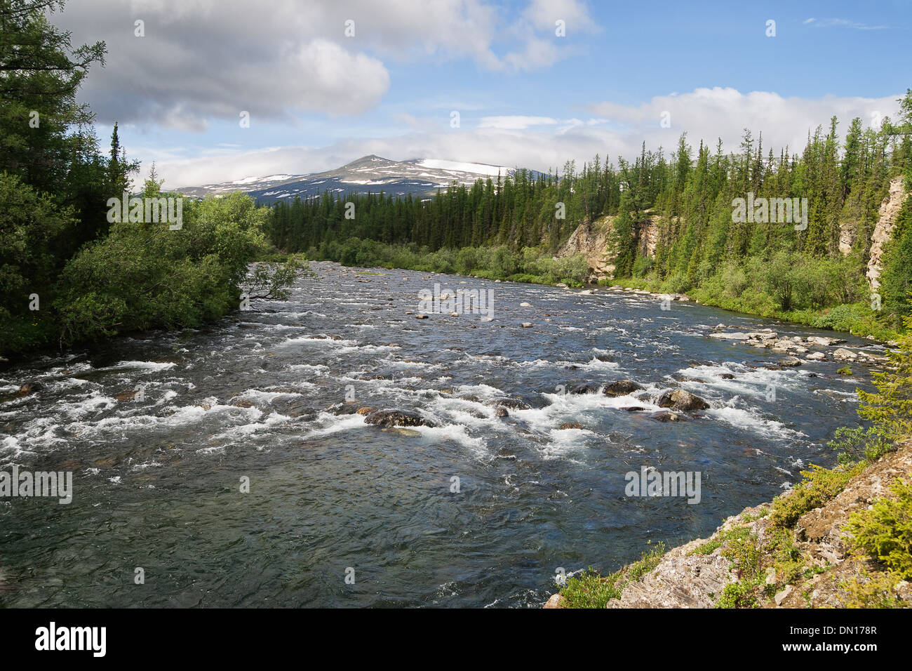 River water stream running among hi-res stock photography and images ...