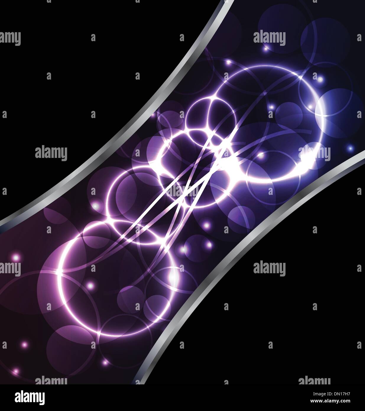 Set round bubbles with light effects hi-res stock photography and ...