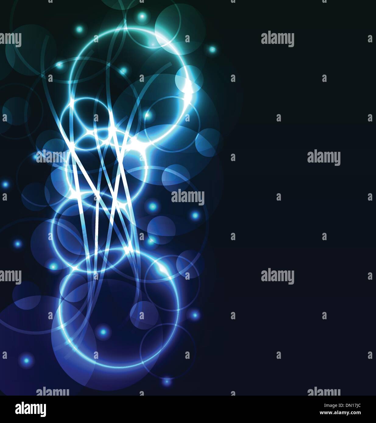 Set round bubbles with light effects hi-res stock photography and ...