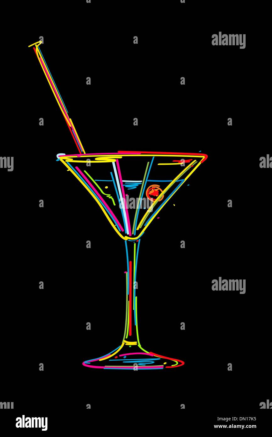 Cocktail icon cartoon style Stock Vector Images - Alamy