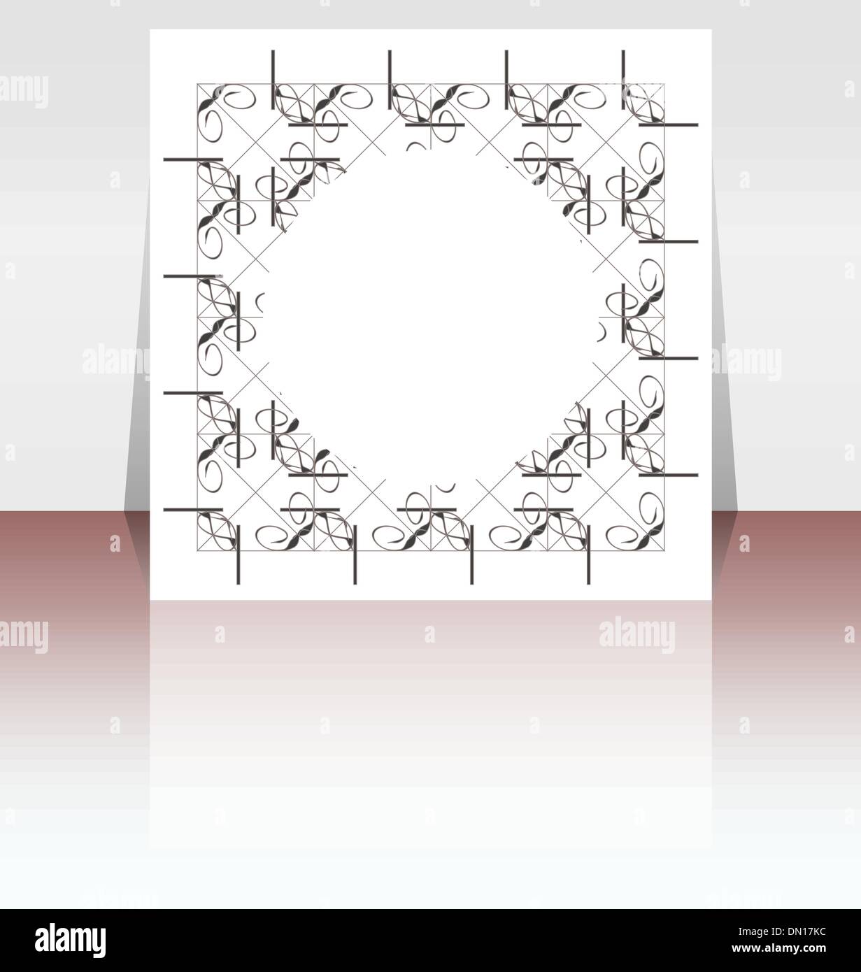 Vector folder design on floral background Stock Vector Image & Art - Alamy