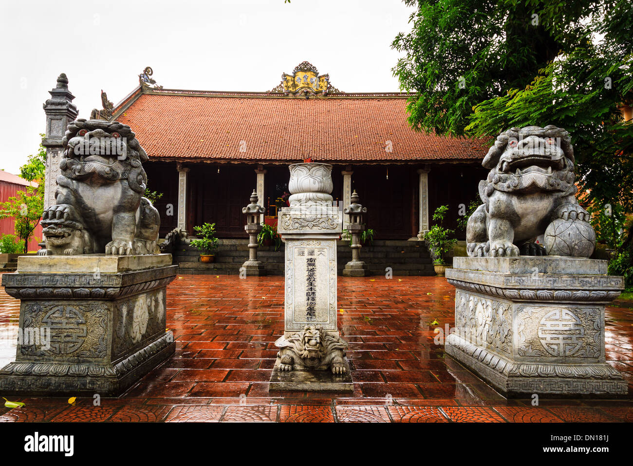 Vietnam temple at Hanoi Stock Photo - Alamy