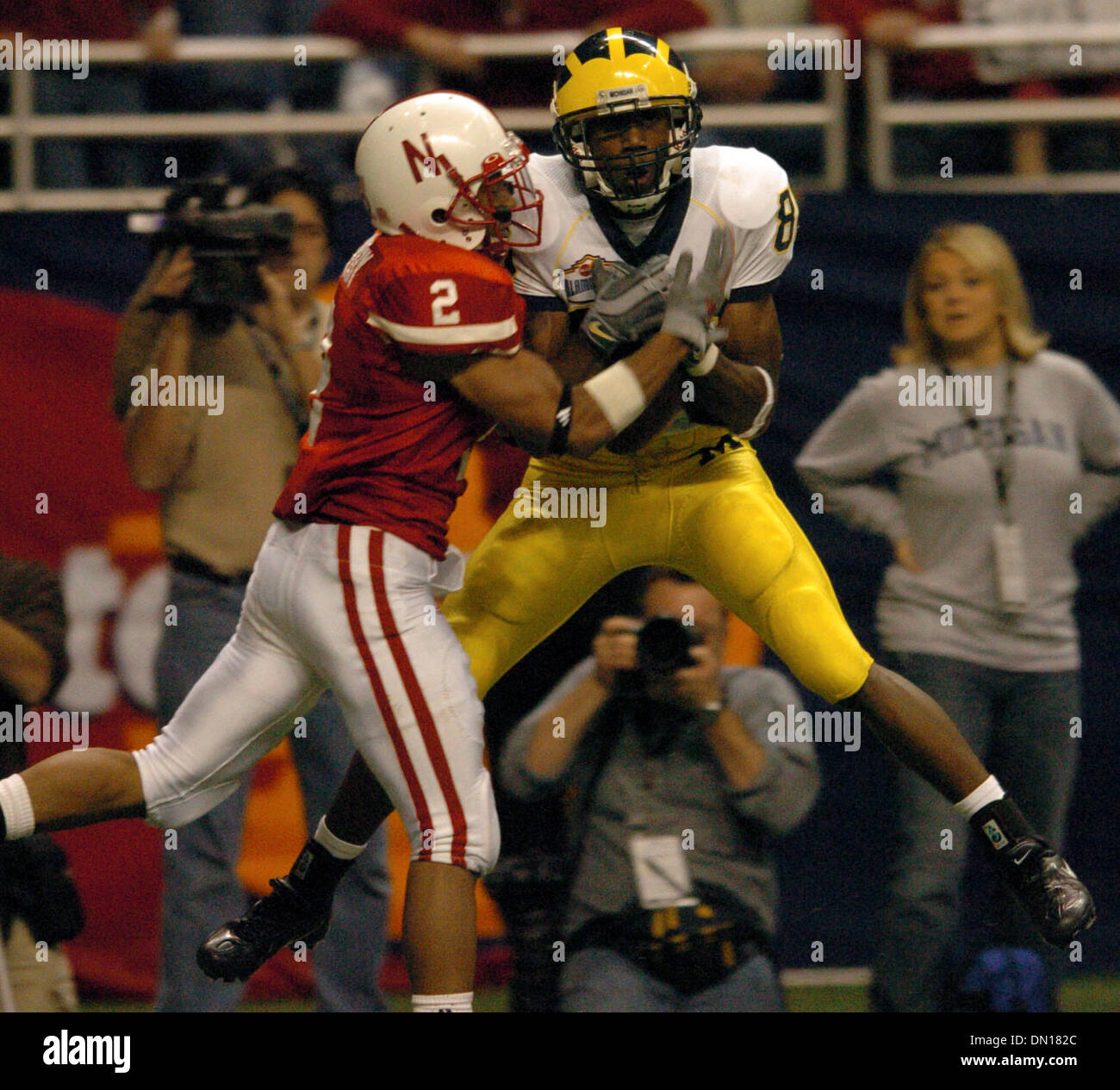 Dec 28, 2005; San Antonio, TX, USA; NCAA FOOTBALL: Michigan # 8 Jason ...