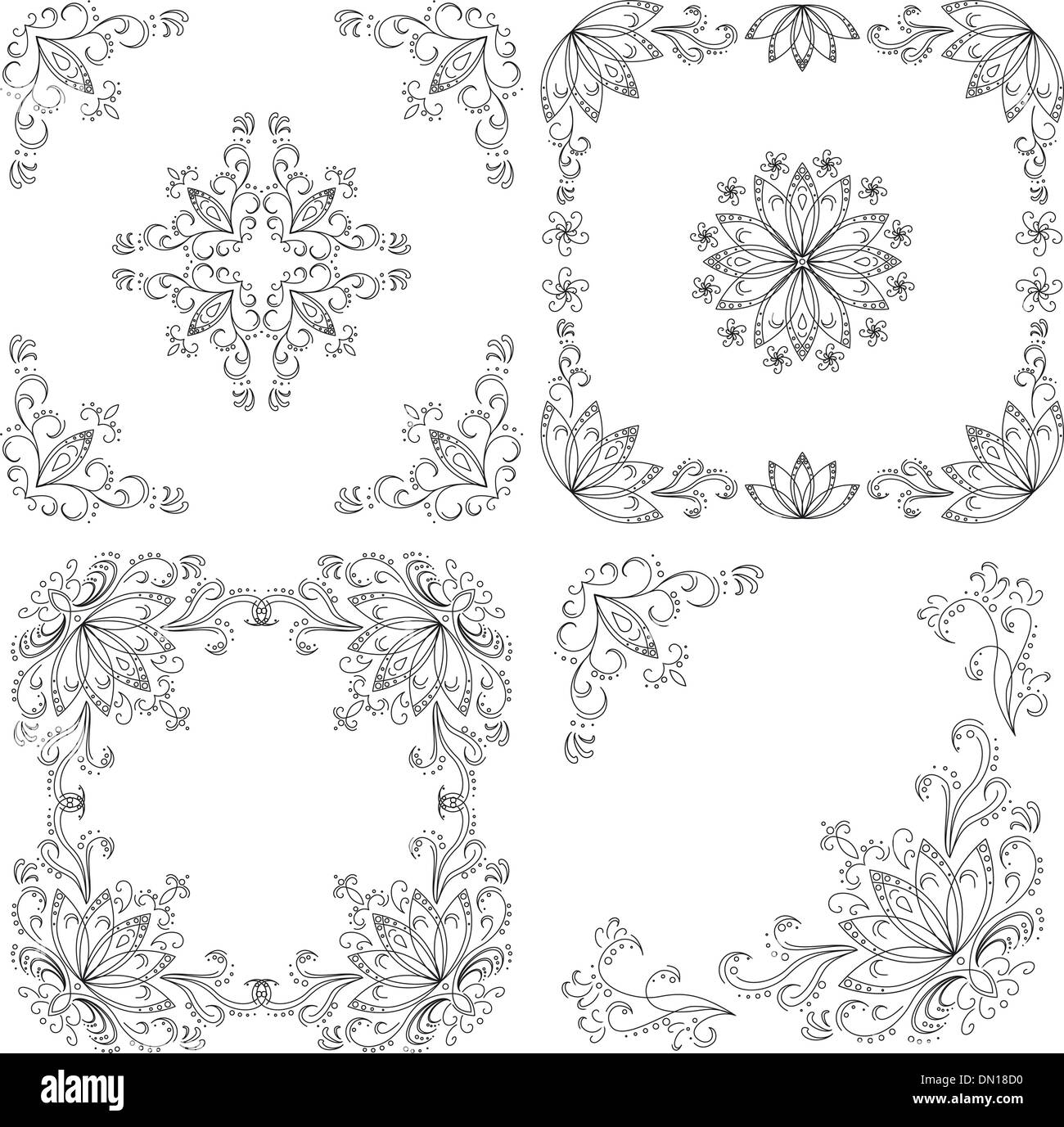 Abstract wallpaper set Cut Out Stock Images & Pictures - Alamy