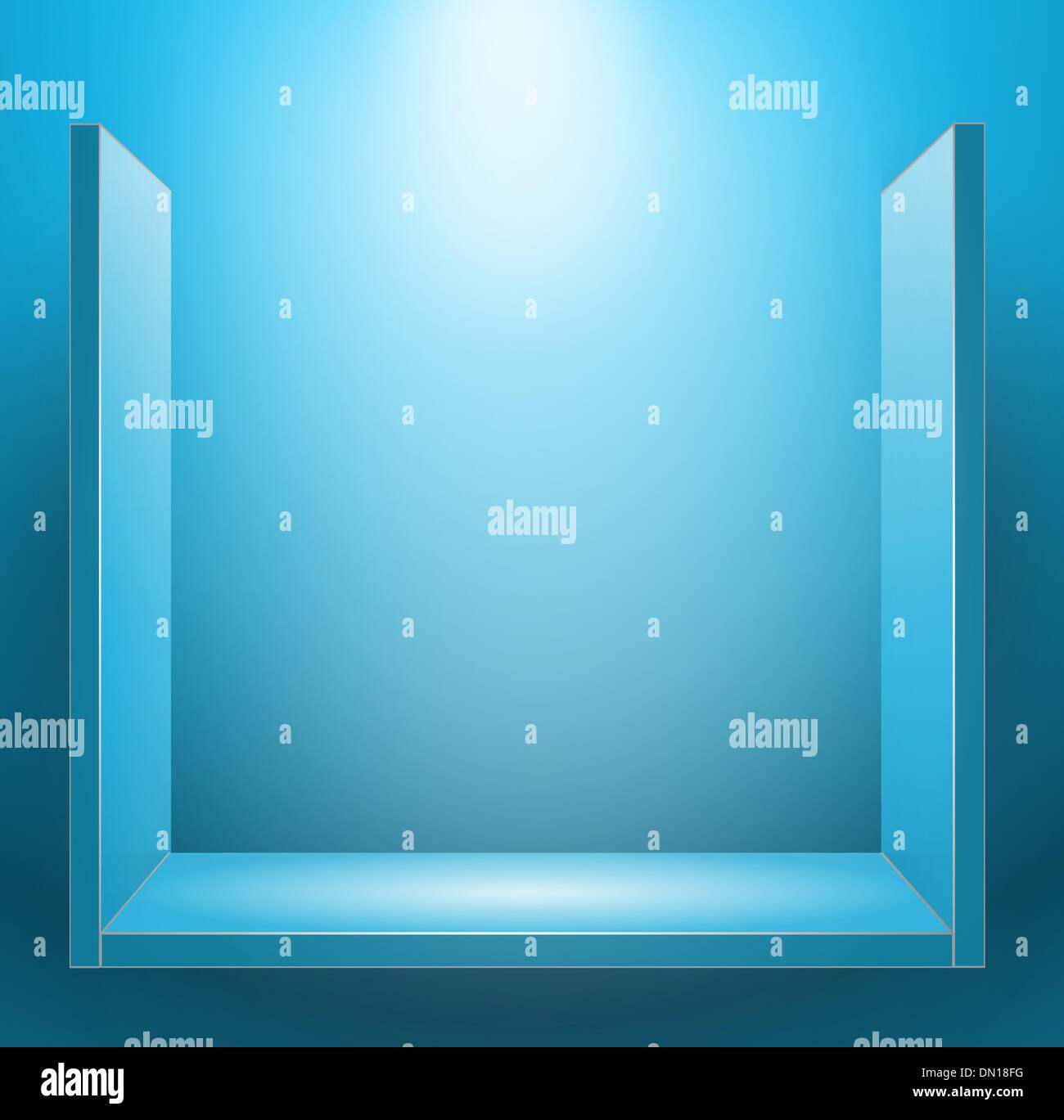Empty blue plastic storage Stock Vector Images - Alamy