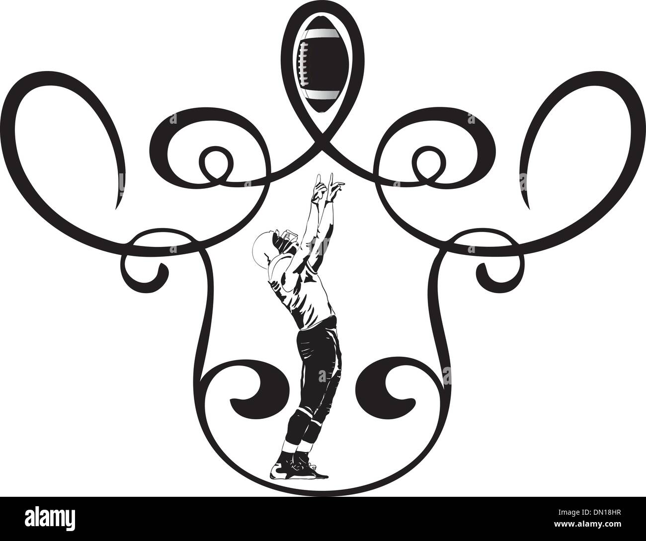 Vintage Football Game Stock Vector Images - Alamy