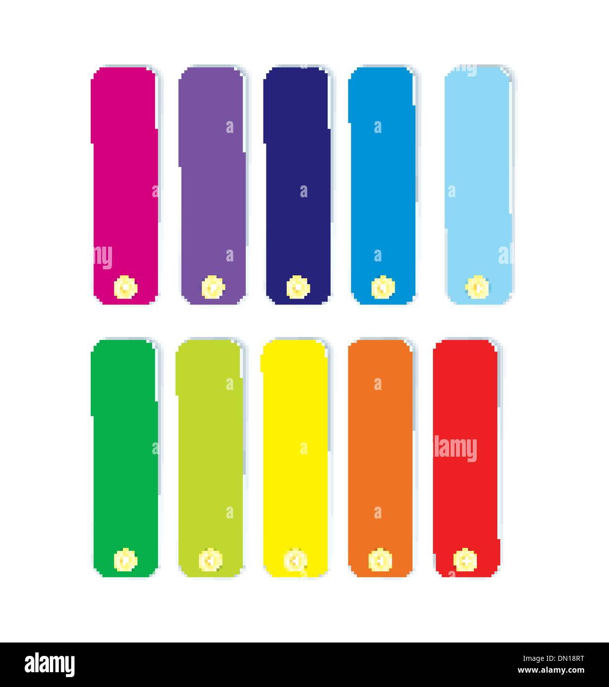 Swatches in row vector Stock Vector Image & Art - Alamy