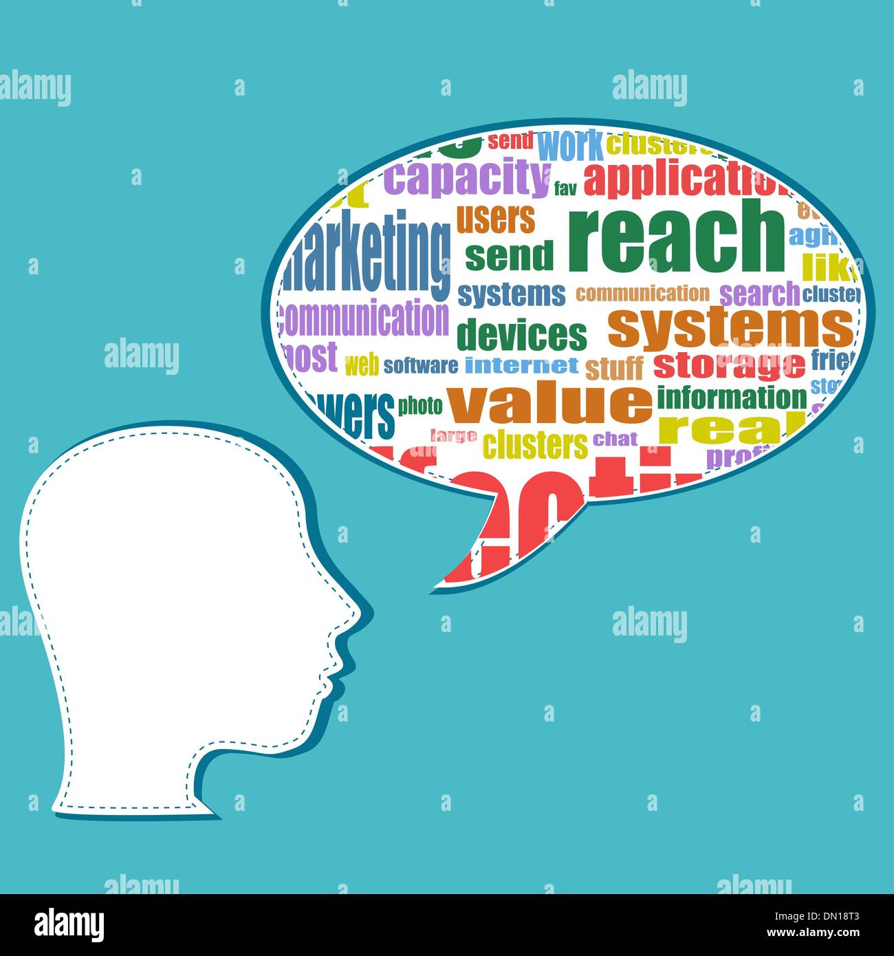 Word cloud business concept with businessman head Stock Vector Image ...