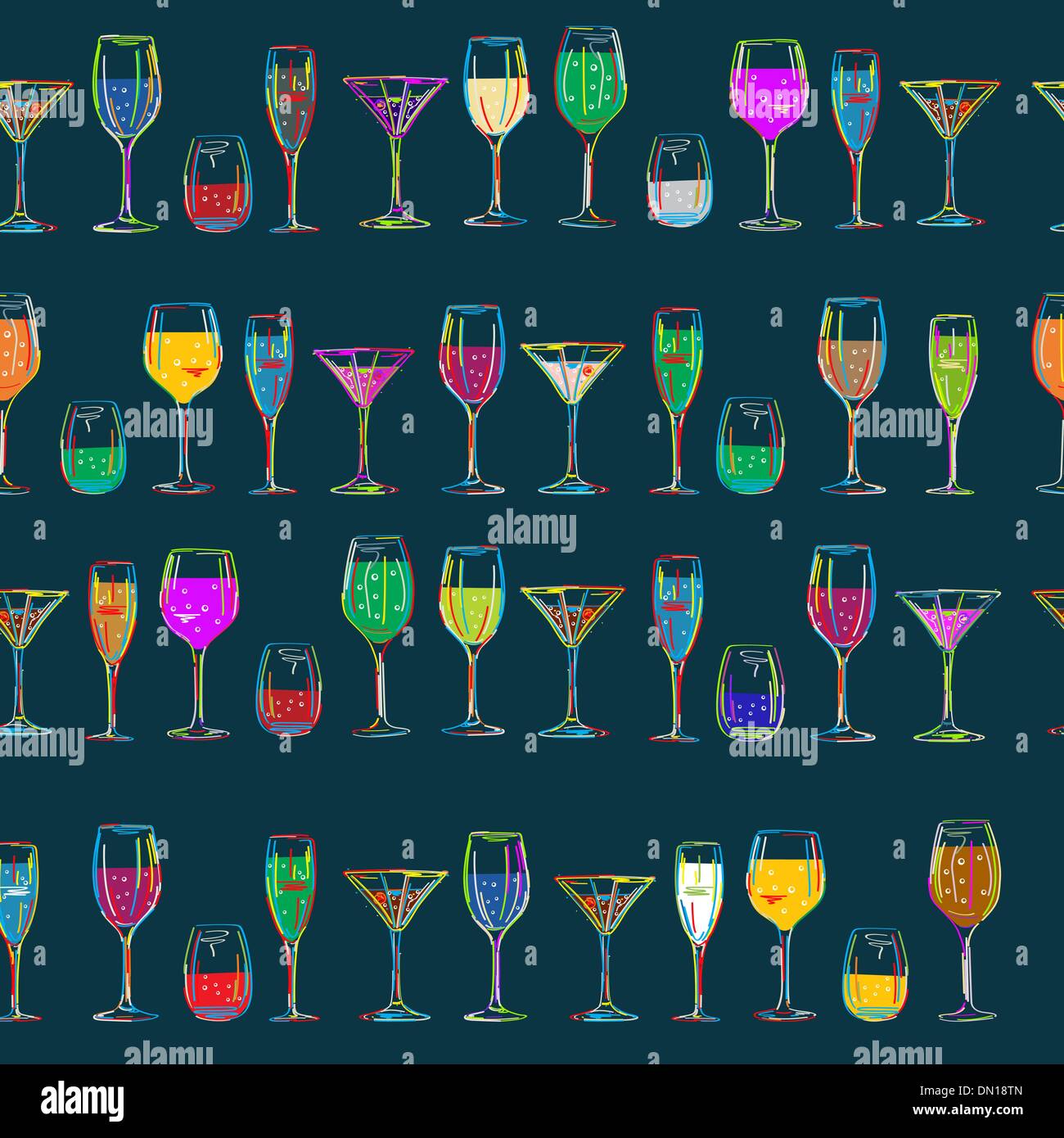 Cocktails glass Stock Vector Images - Alamy