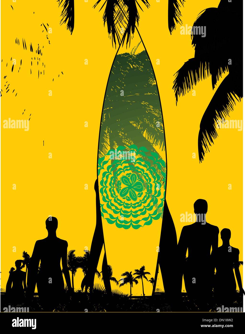 pacific surfer vector graphic design Stock Vector Image & Art - Alamy