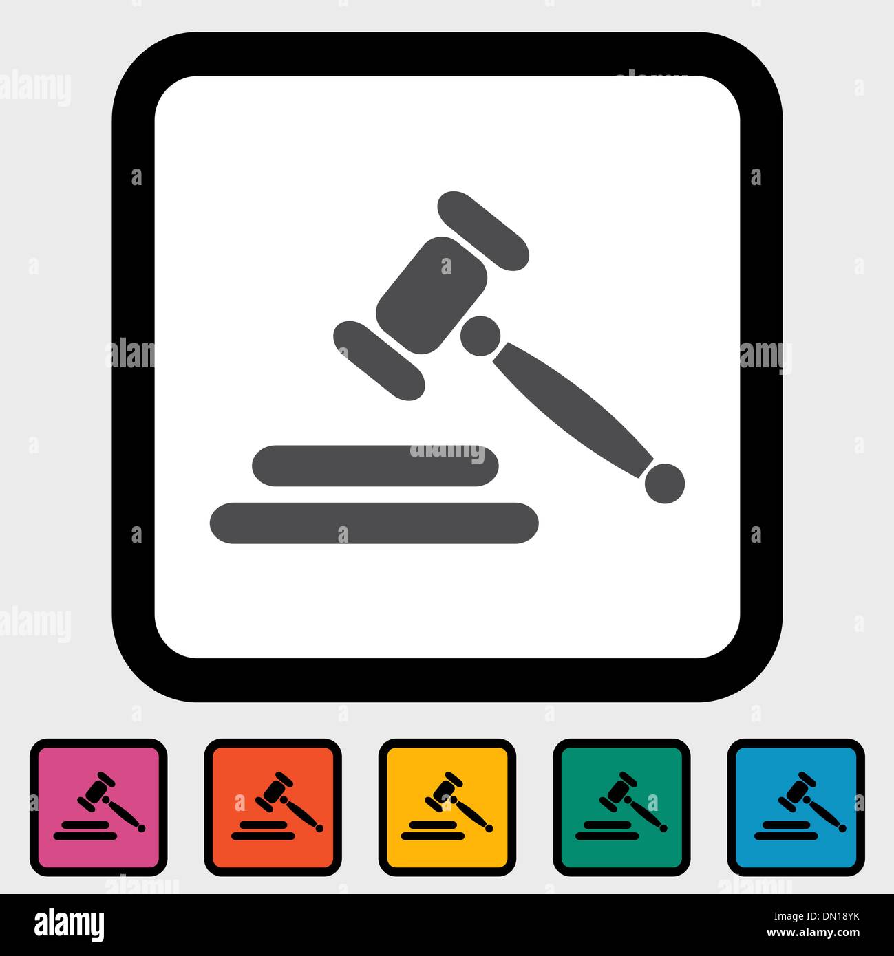 Auction icon hi-res stock photography and images - Alamy