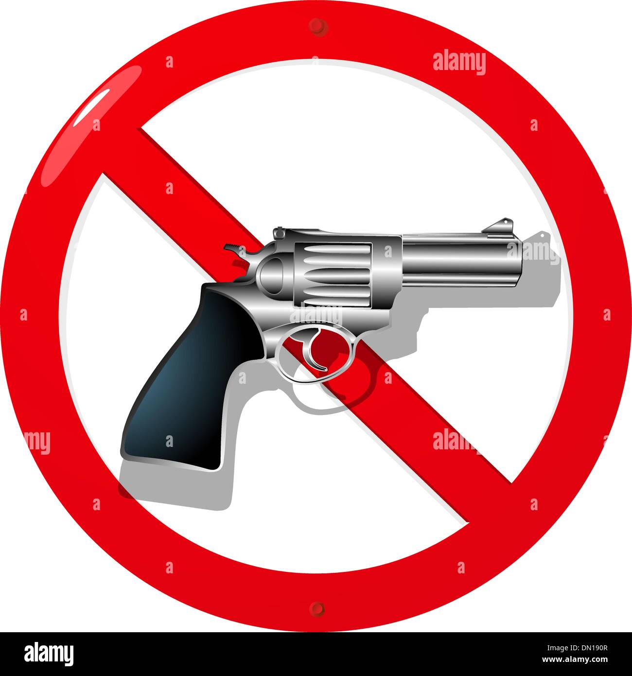 Sign no guns allowed Stock Vector Images - Alamy