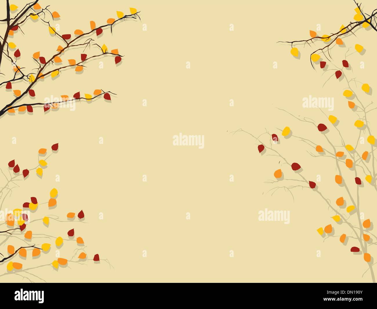 Autumn fall banner golden Stock Vector Images - Alamy