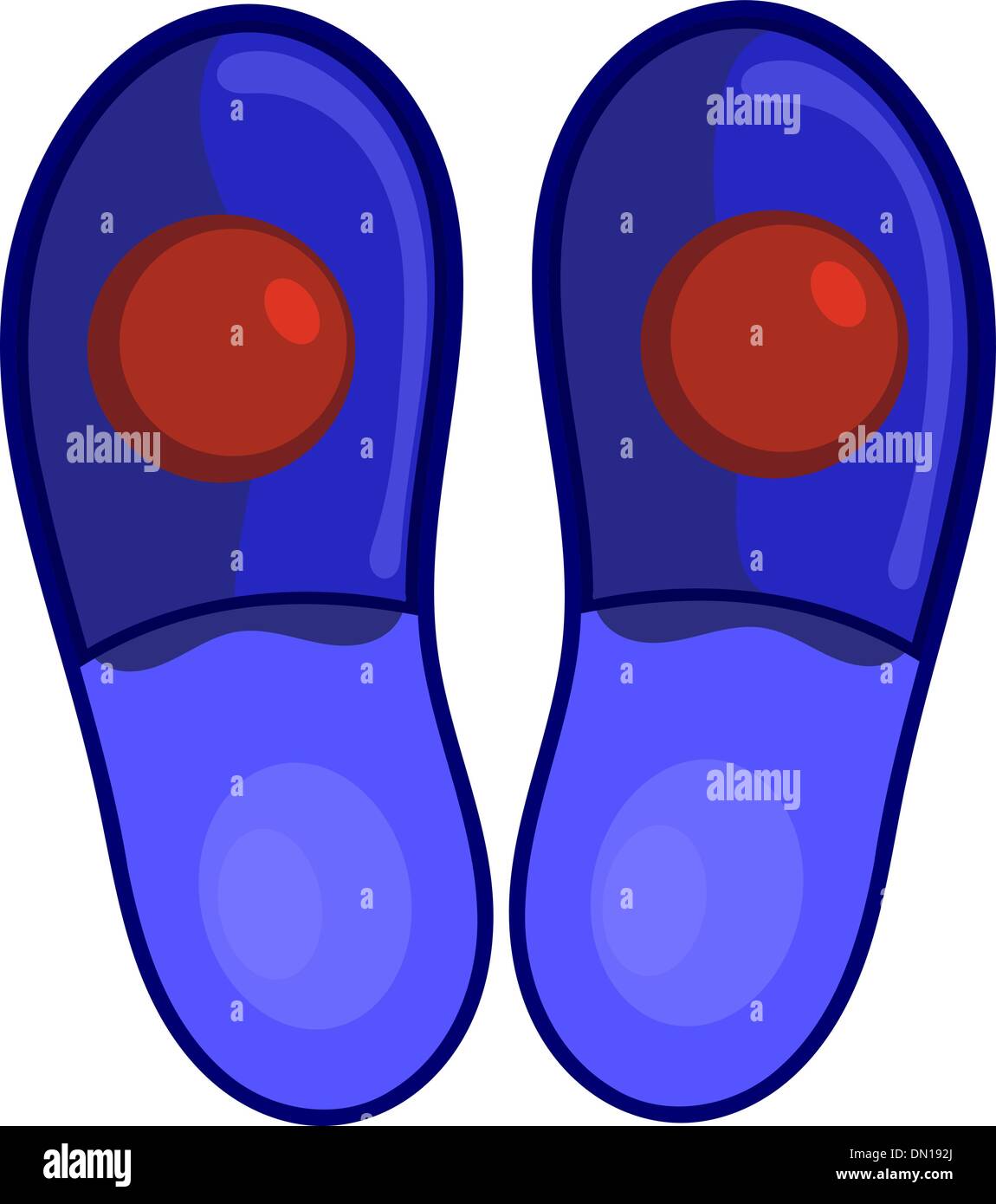 Colored slippers Stock Vector Images - Alamy