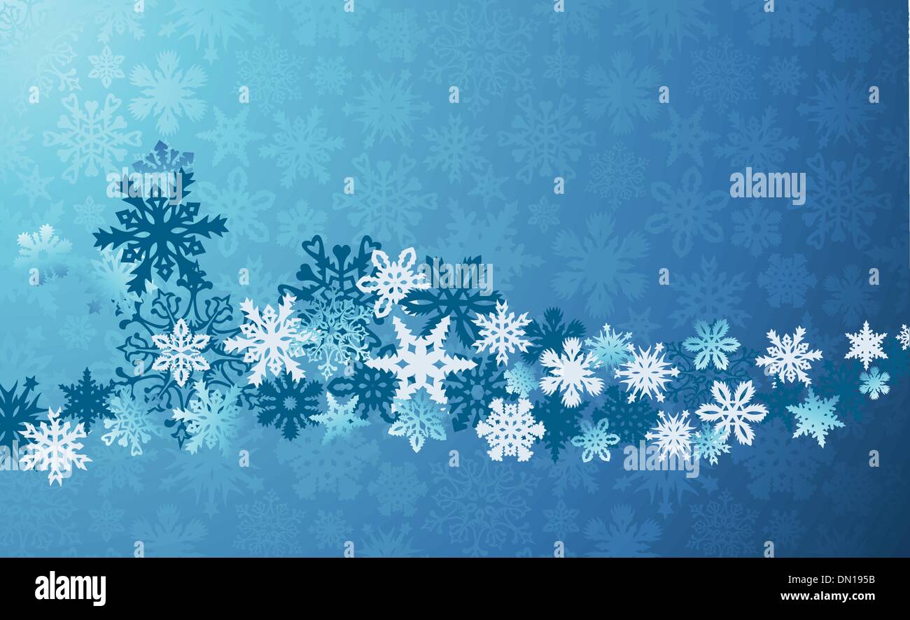 Christmas blue snowflakes background Stock Vector Image & Art - Alamy