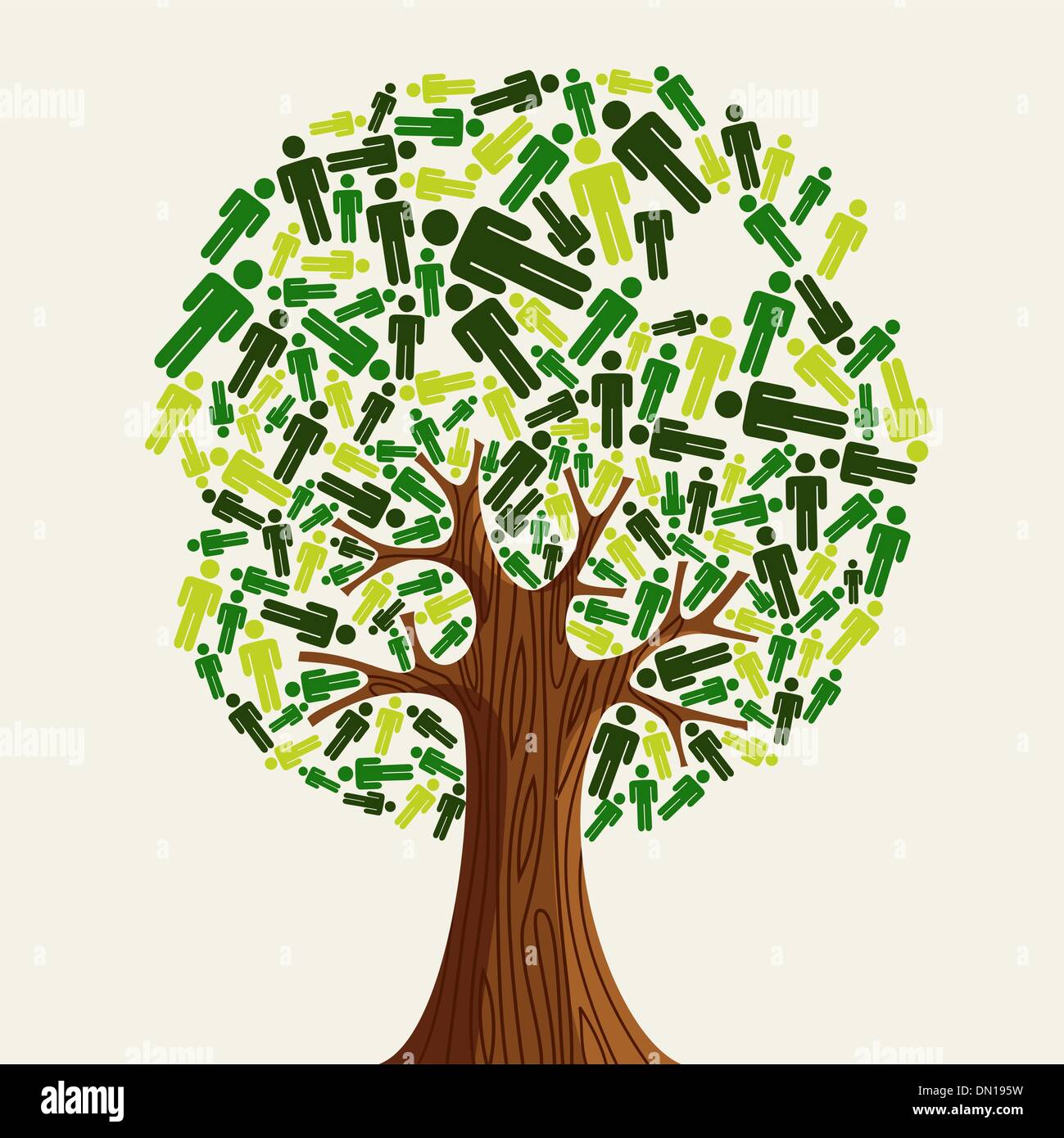 Diversity Education Tree Hands Stock Vector Images - Alamy