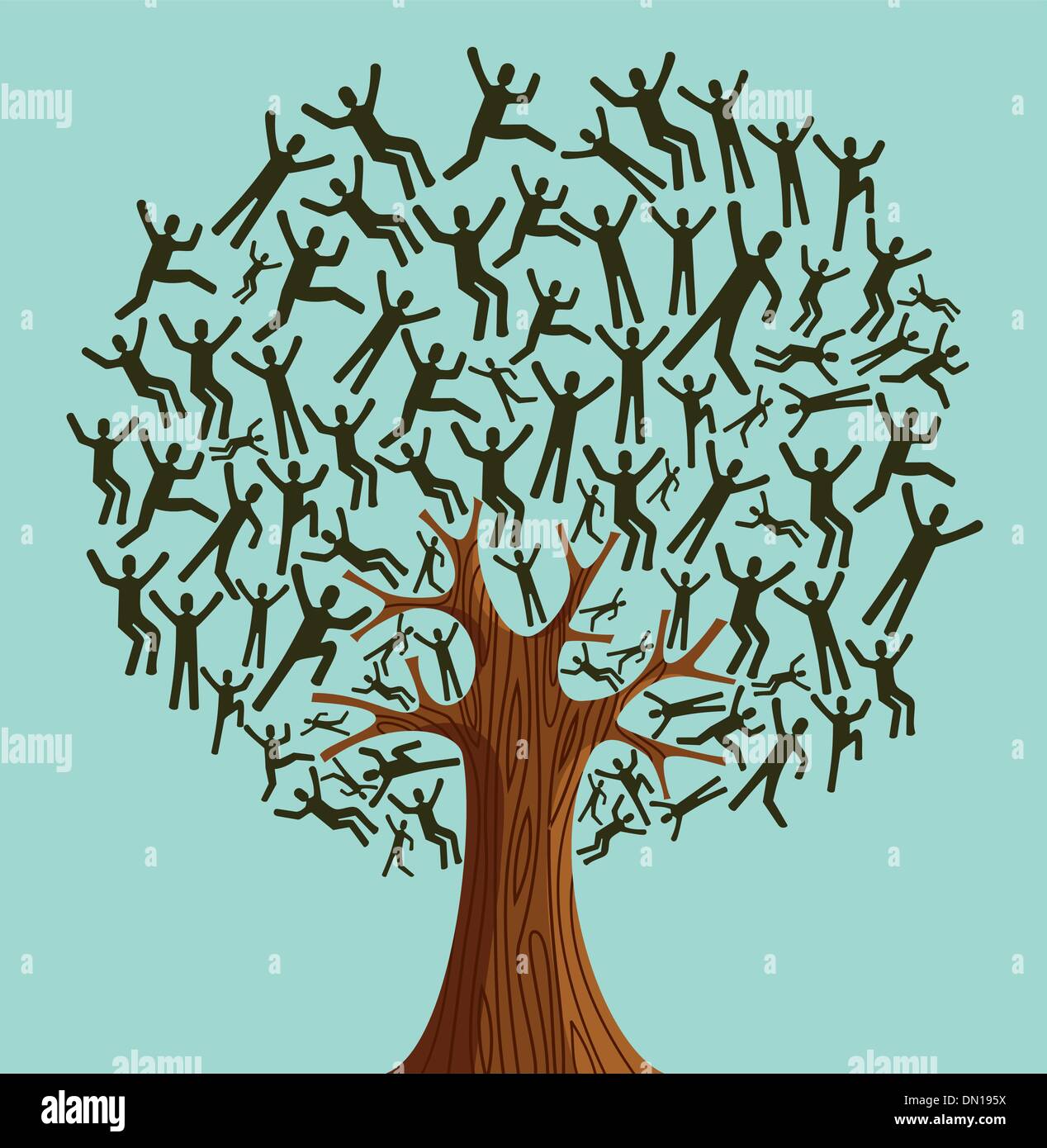 Isolated Diversity Tree people Stock Vector Image & Art - Alamy