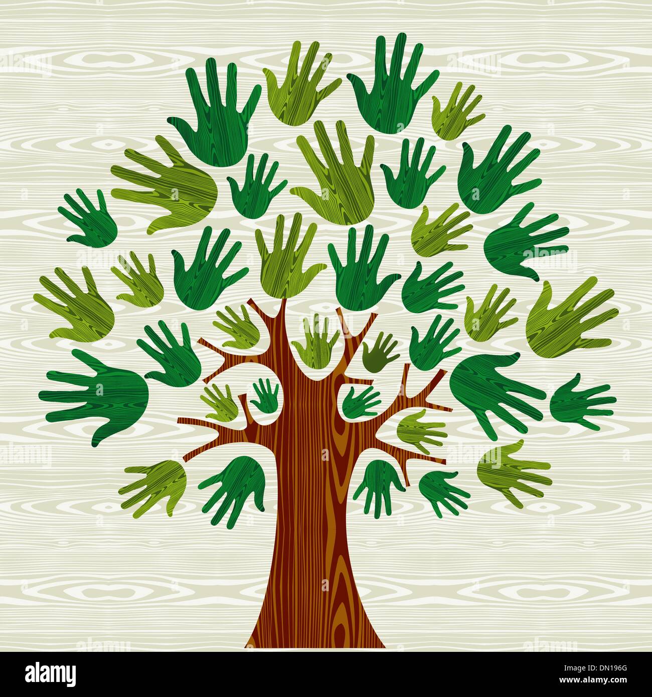 Eco friendly Tree hands Stock Vector Image & Art - Alamy