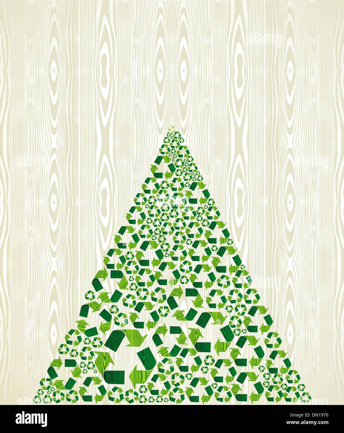 Christmas recycle pine tree Stock Vector Image & Art - Alamy