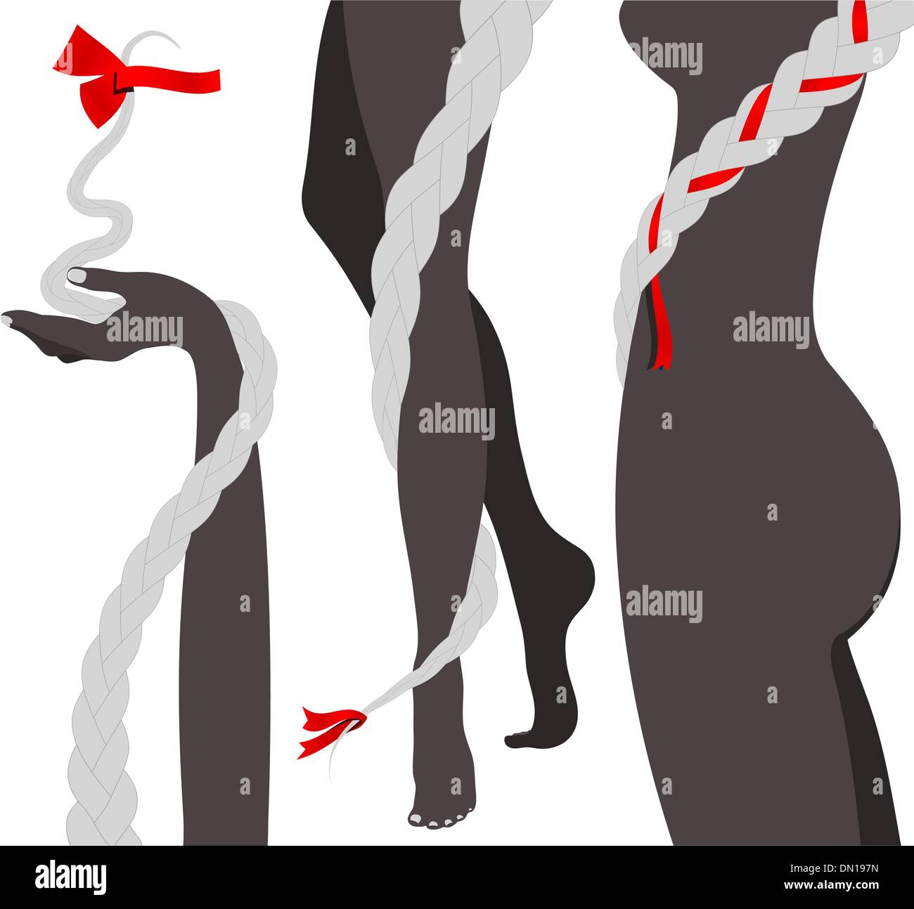 Isolated woman hair design Stock Vector Images - Alamy