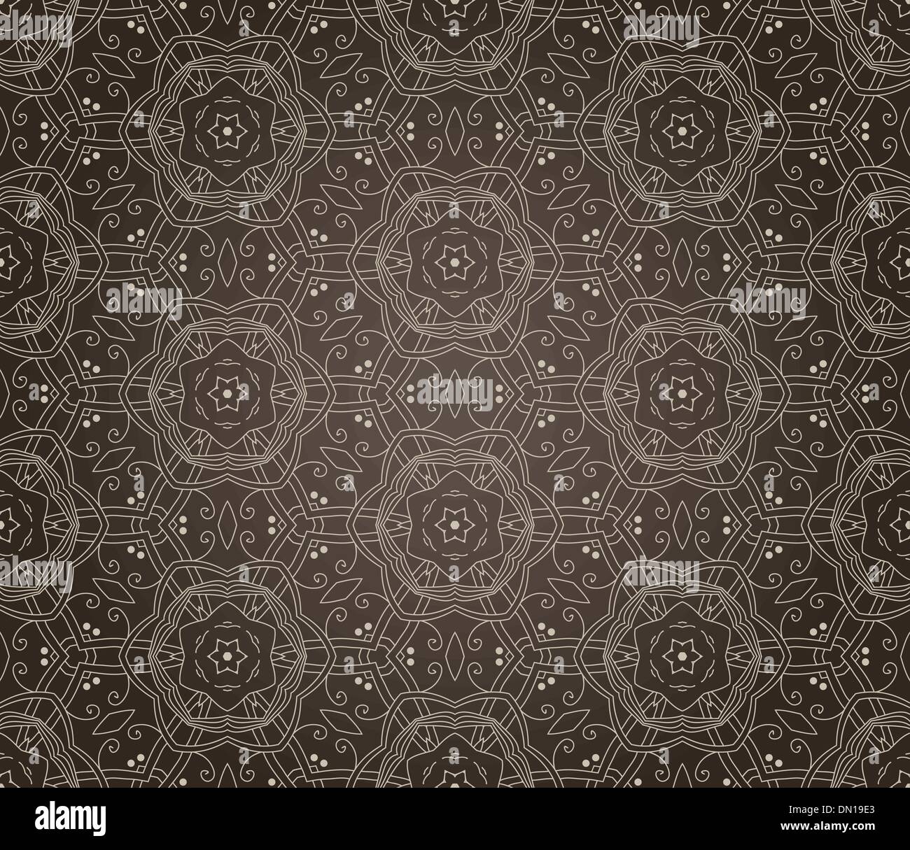 Seamless wallpaper with floral ornament Stock Vector Image & Art - Alamy