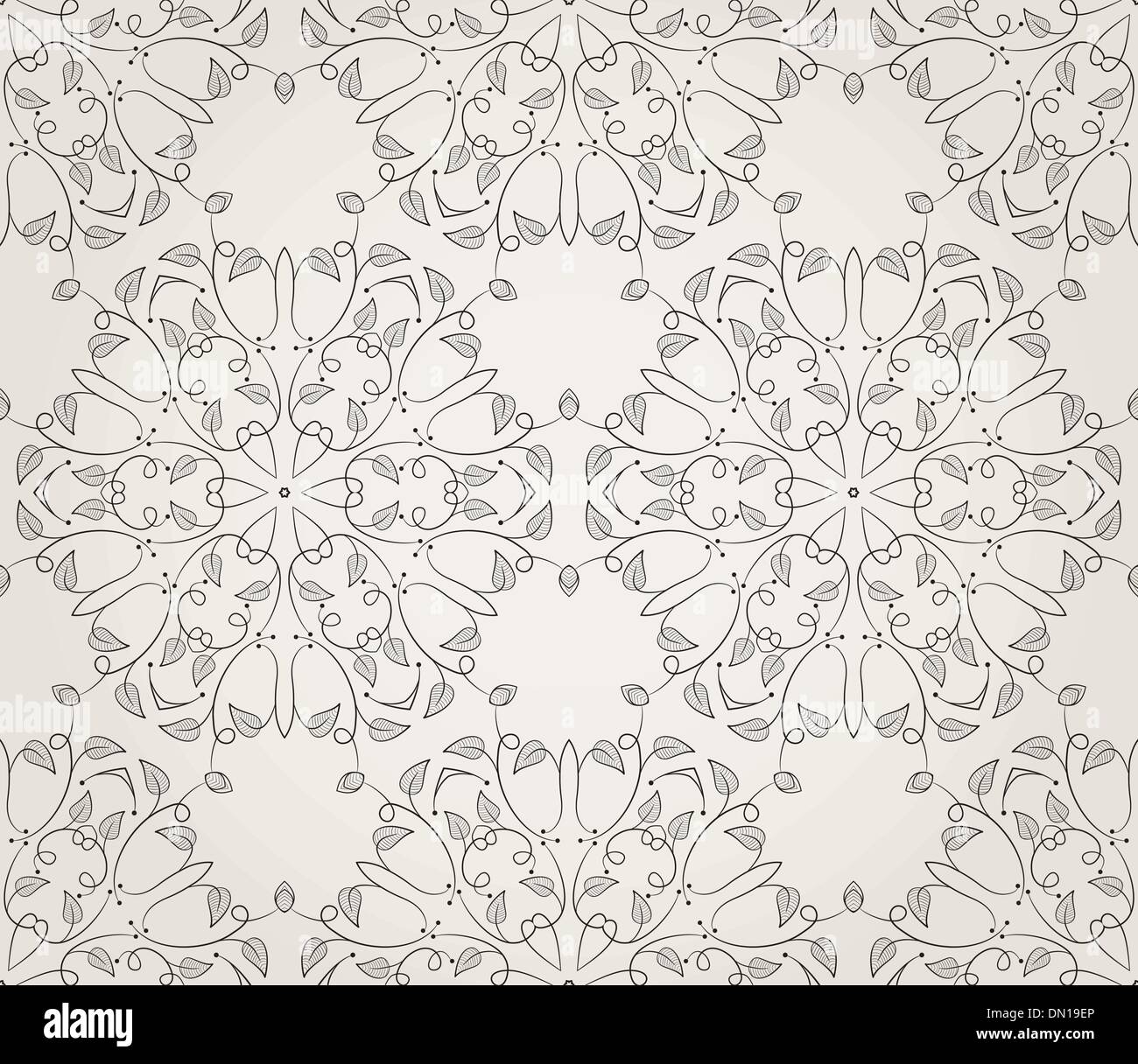 Seamless wallpaper with floral ornament Stock Vector Image & Art - Alamy
