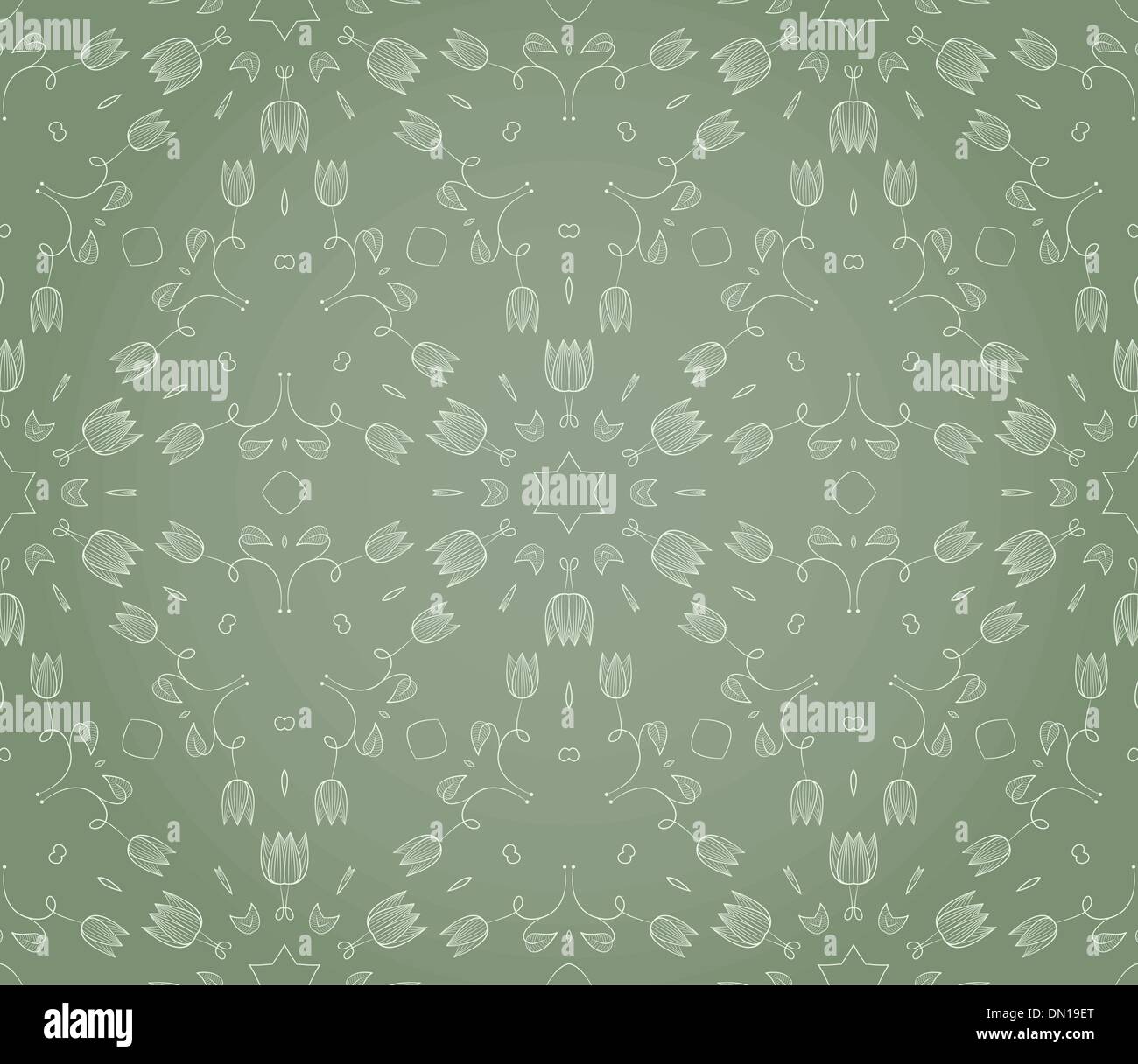 Seamless wallpaper with floral ornament Stock Vector Image & Art - Alamy
