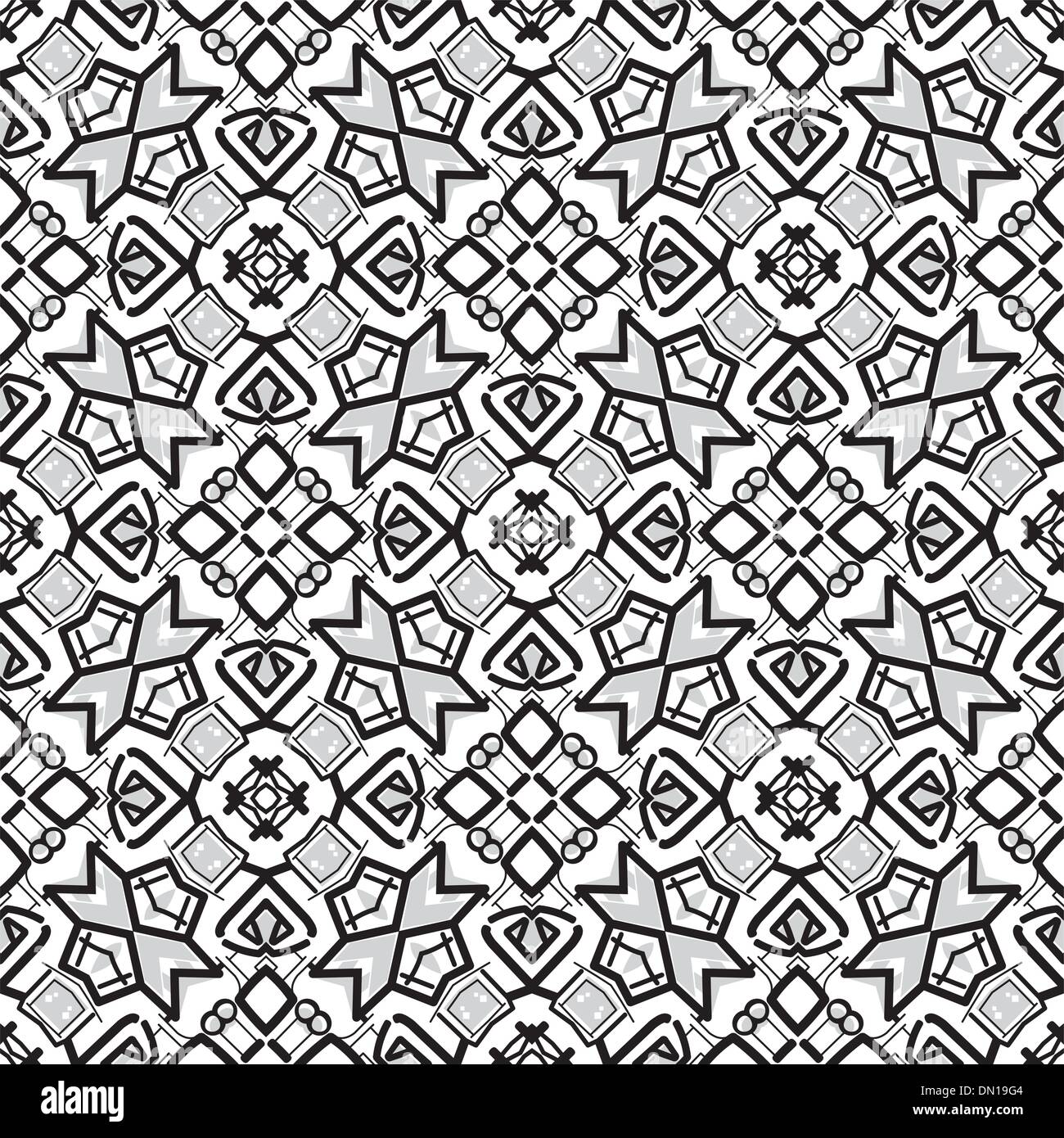 Retro seamless pattern Black and White Stock Photos & Images - Alamy